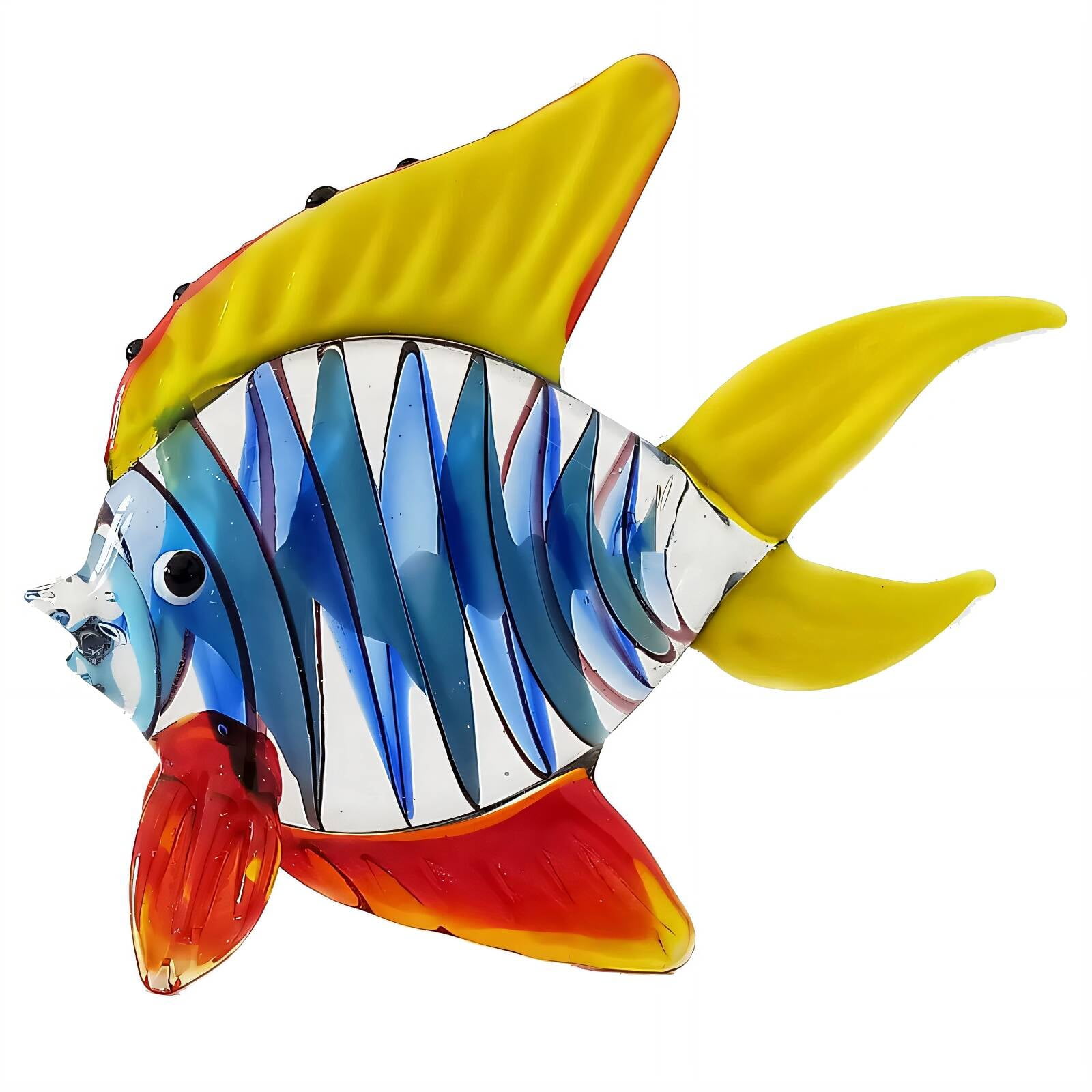BESTSKY Fish Glass Figurine,Unique Fish Shape Design Blown Glass Fish ...
