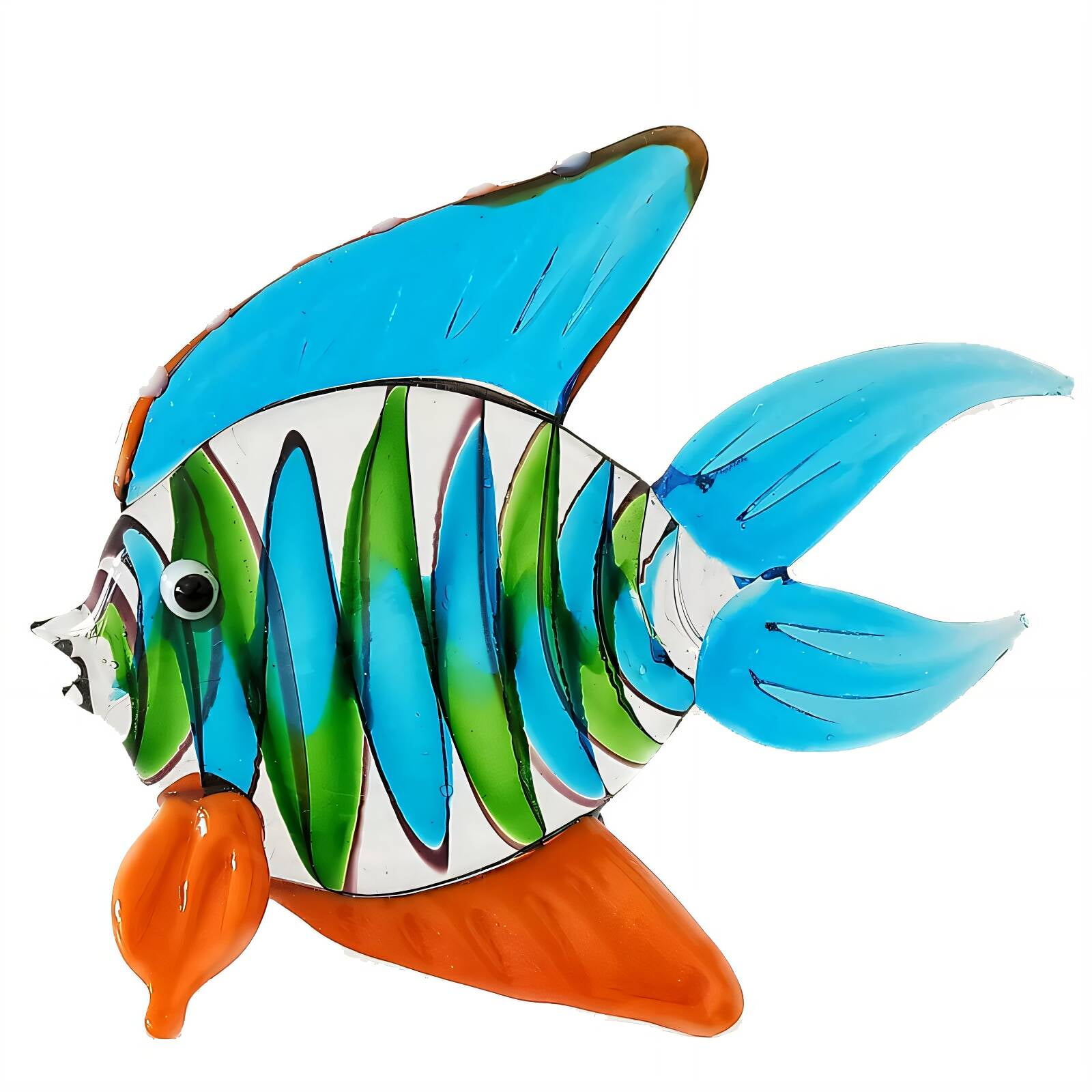 BESTSKY Fish Glass Figurine,Unique Fish Shape Design Blown Glass Fish ...
