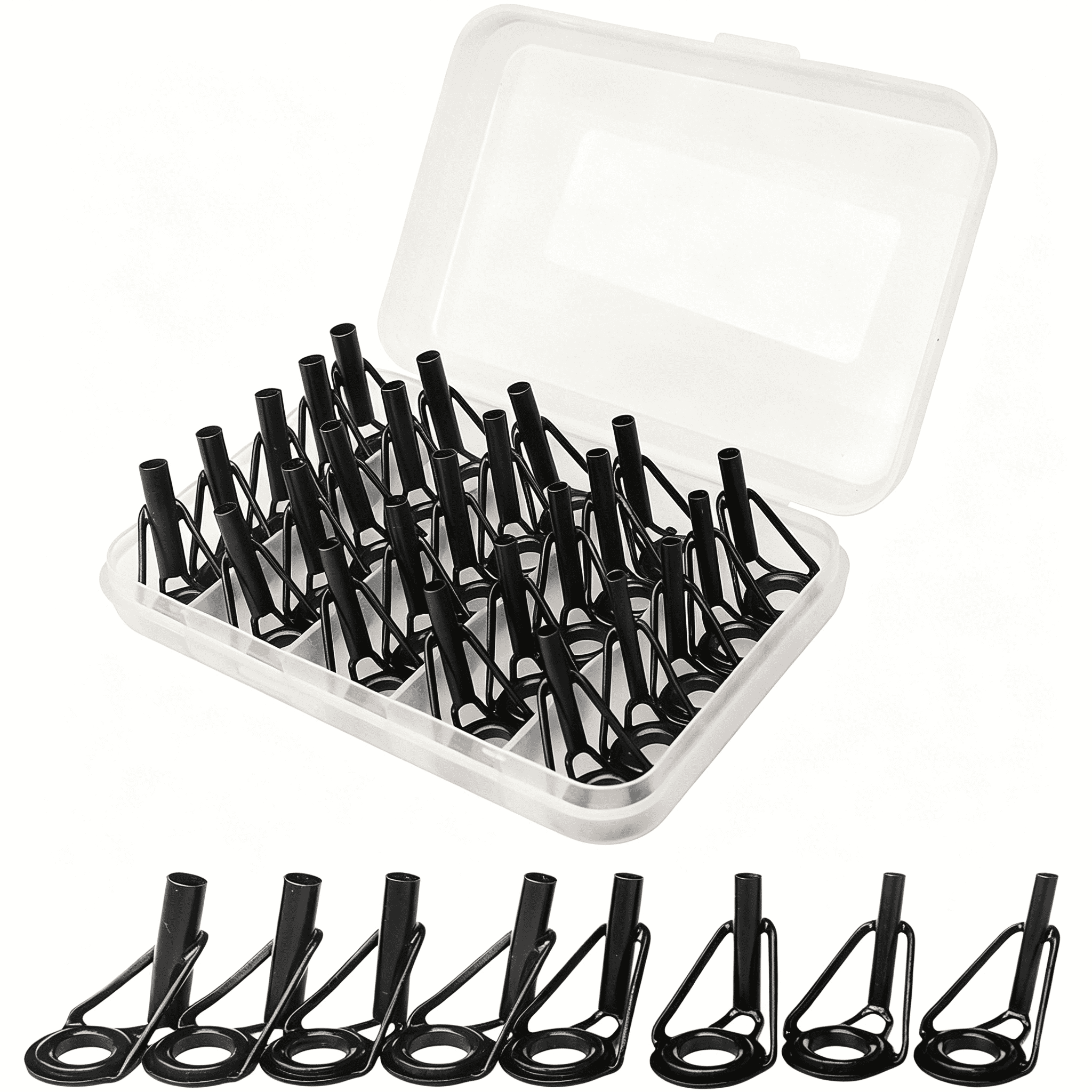 BESTSKY Fishing Rod Tip Repair Kit 40 Pcs Pole Eyelet Replacement ...