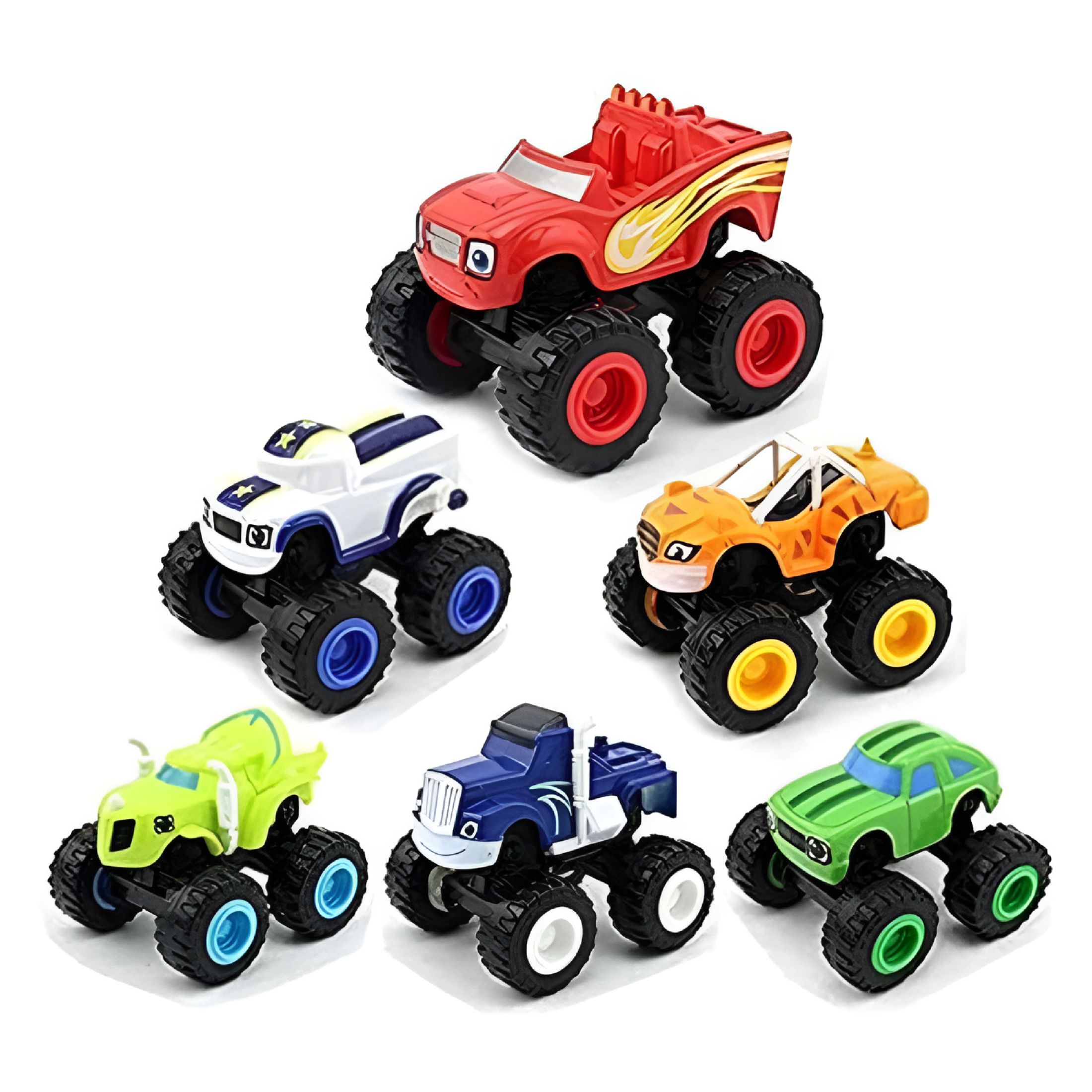 BESTSKY Flame Toy Cars,6 Pack Kids Toy Car and Monster Machines Super ...