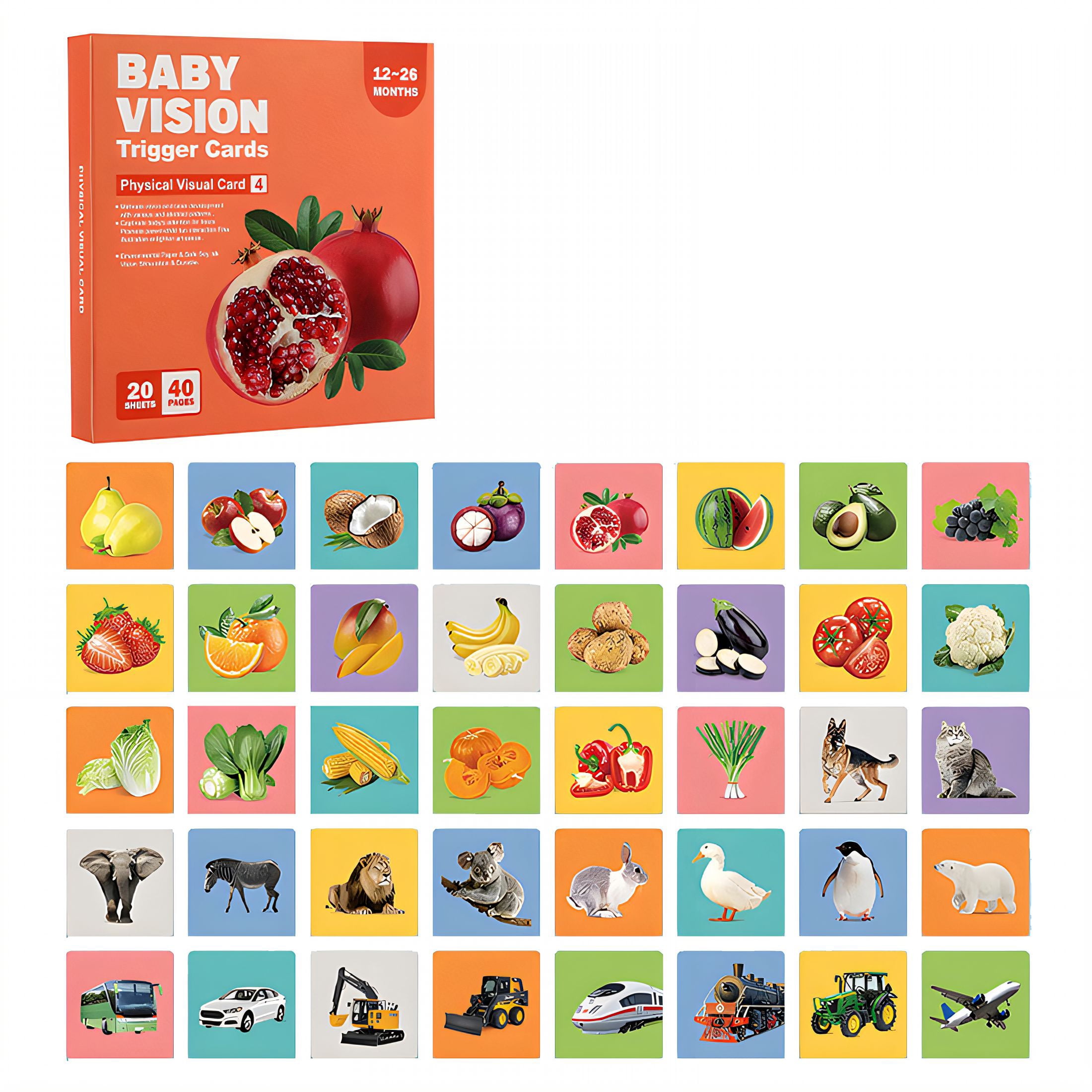 BESTSKY Flash Cards,Vision Flash Cards for Toddlers,Pattern Flash Cards ...