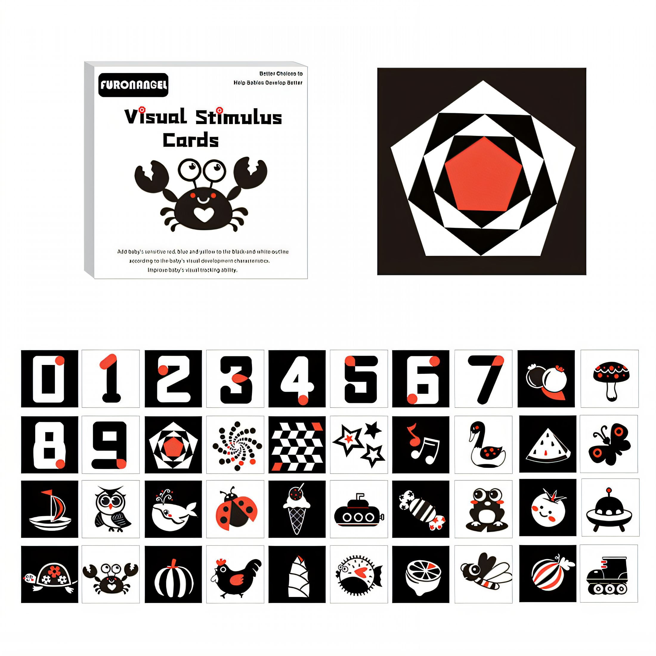 BESTSKY Flash Cards,Pattern Flash Cards for Toddlers,Double-Sided Flash ...