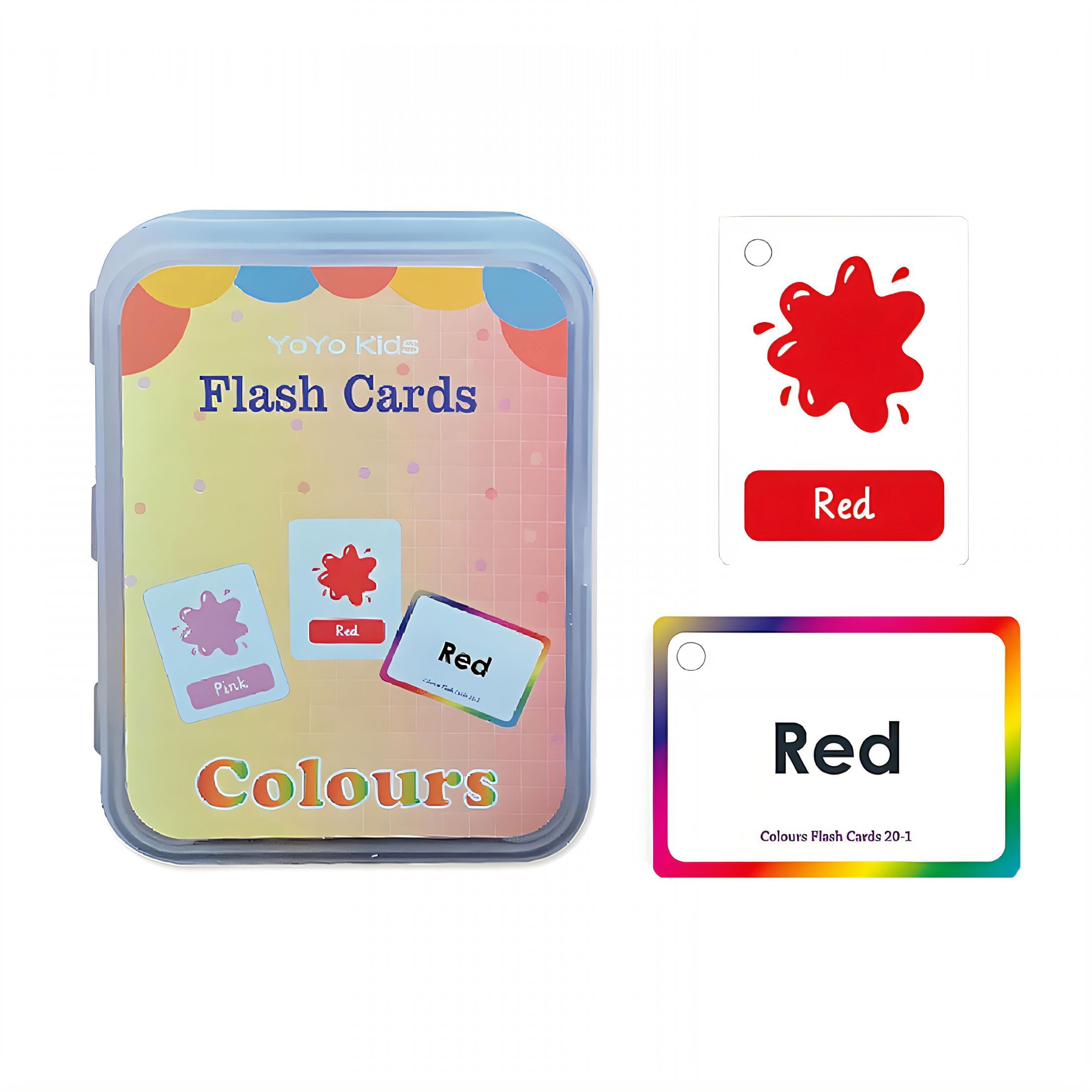 BESTSKY Flash Cards,Colors Toddler Flash Cards,Double-Sided Flash Cards ...