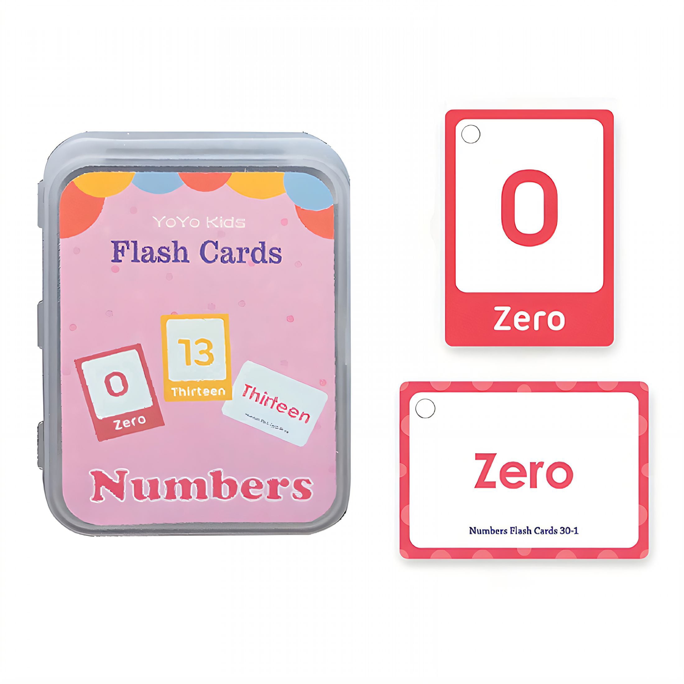 BESTSKY Flash Cards,Numbers Toddler Flash Cards,Double-Sided Flash ...