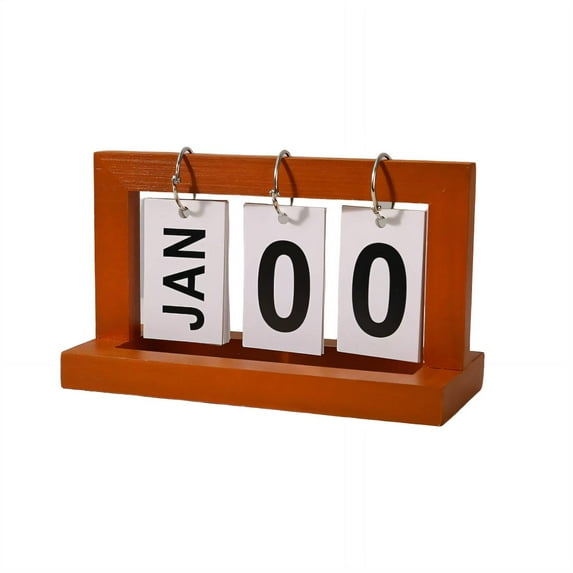 BESTSKY Flip Desk Calendar,Desktop Ornament Calendar,Perpetual Calendar ...