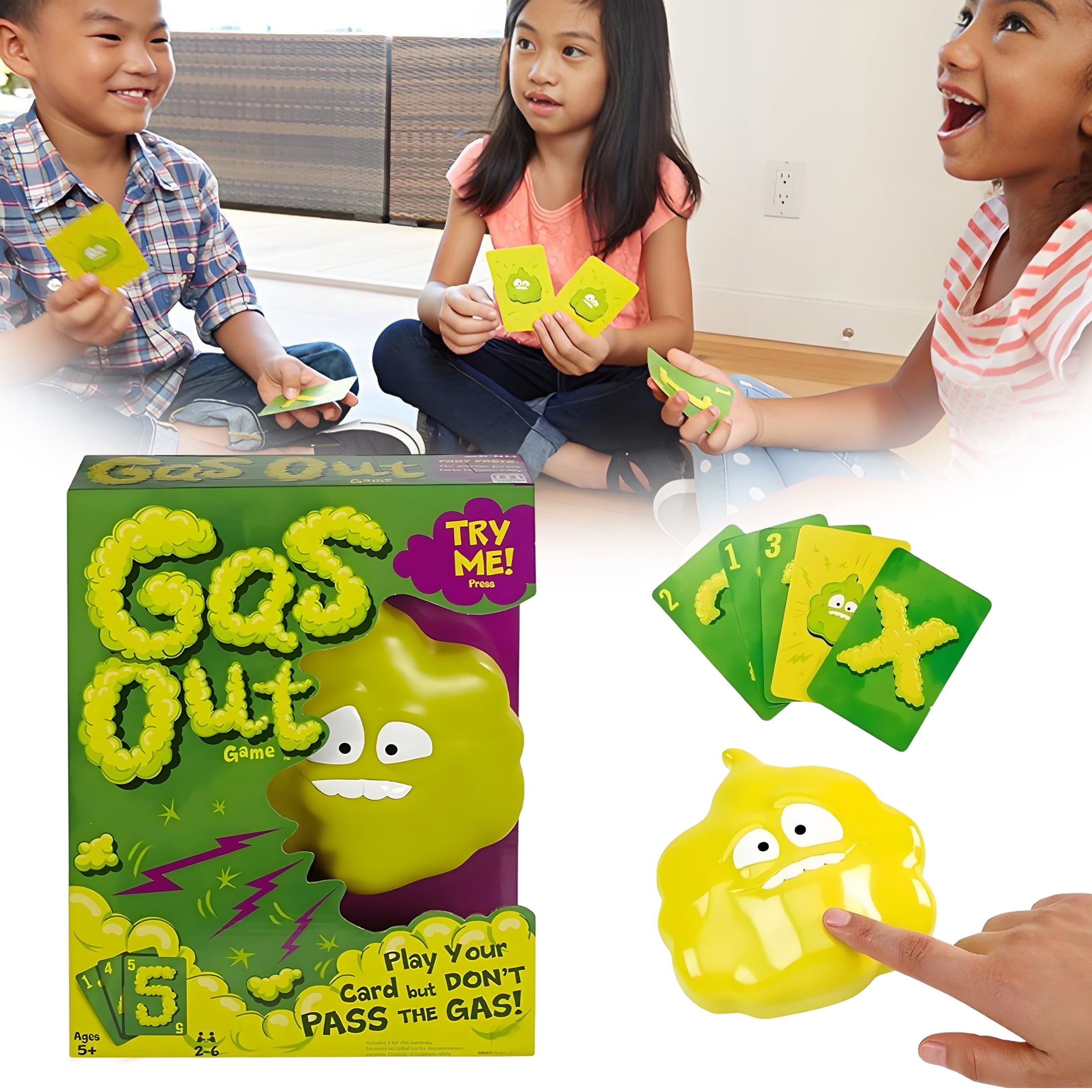 BESTSKY Fun Family Games,Card Game Fart Noise Maker,Gas Out Funny Card ...