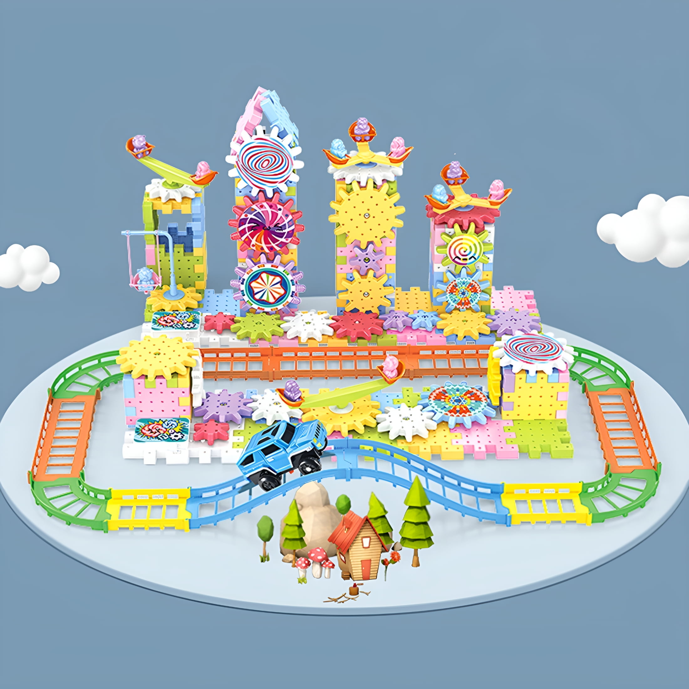 BESTSKY Gear Building Toy Set - Gears Toys for Kids Ages 4-8,STEM ...