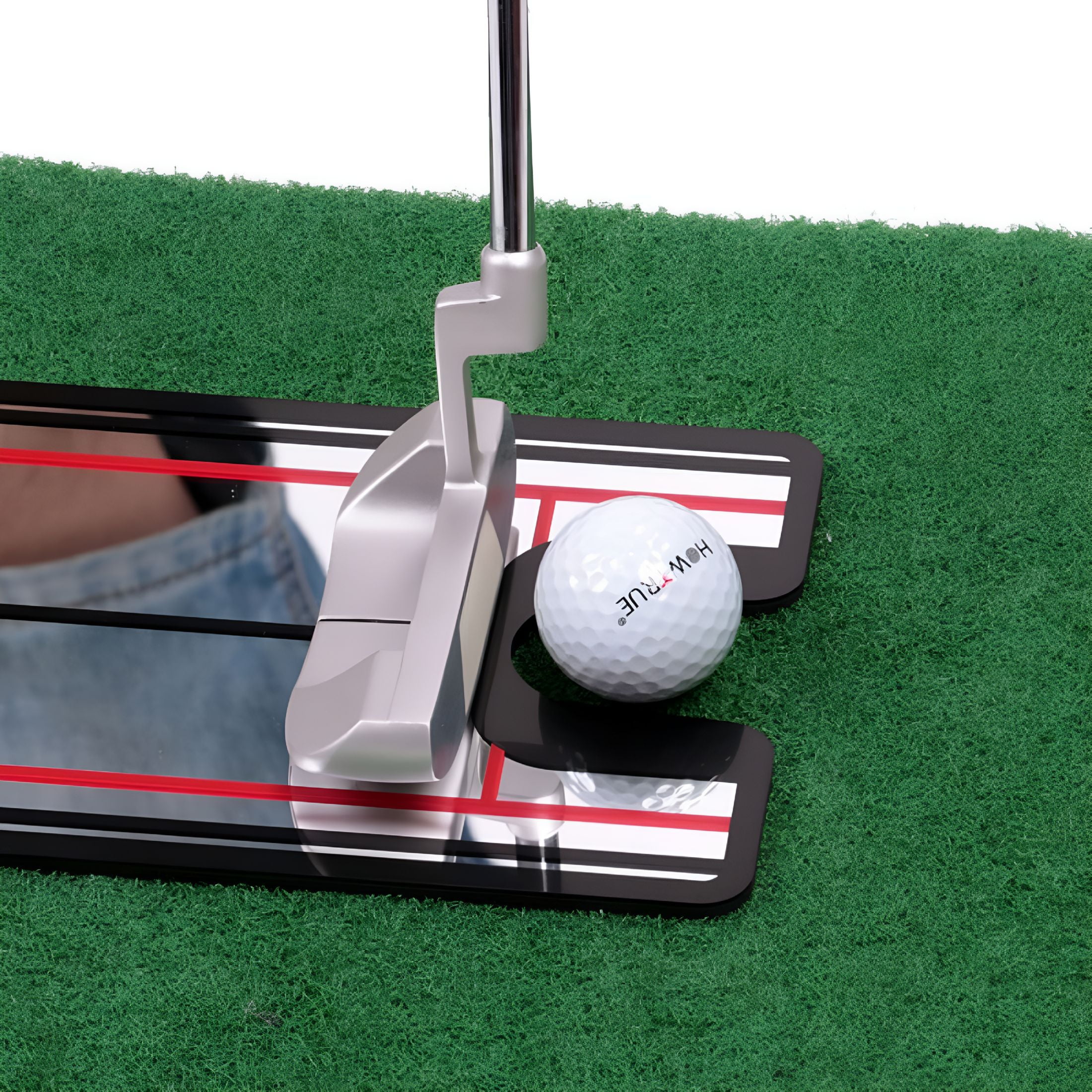 BESTSKY Golf Swing Straight Practice Golf Putting Mirror Alignment ...