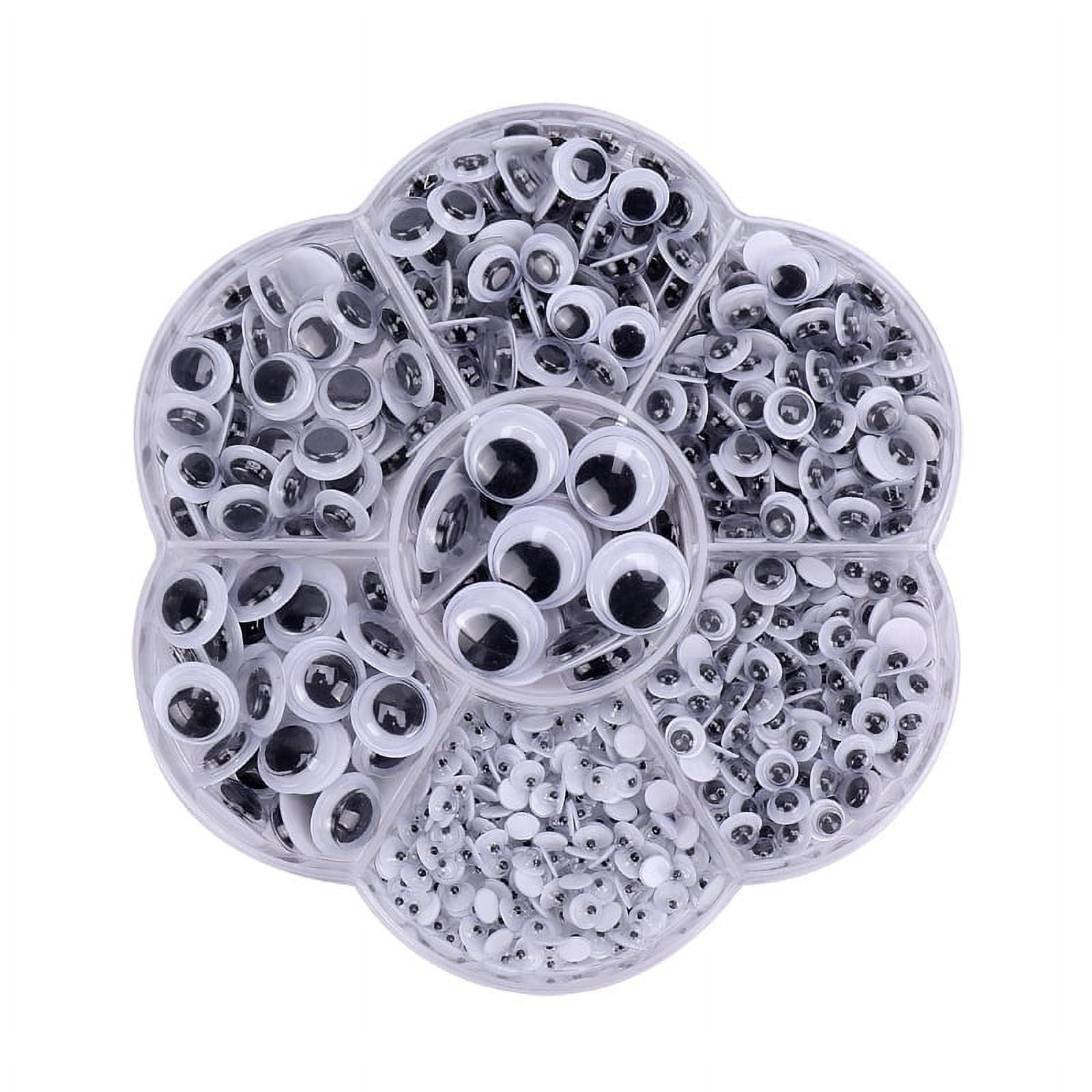 BESTSKY Googly Eyes Kit,7-Compartment Storage Box Googly Eyes Self-Adhesive,Google Eyes for ...