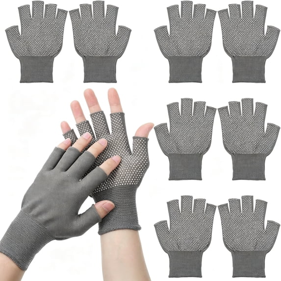 BESTSKY Half-Finger Workout Gloves,4 Pair Lightweight Half-Finger Slip ...