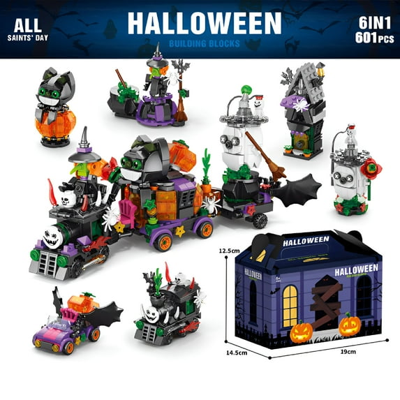 BESTSKY Halloween & Blocks Set - Haunted Train, Ghost, Witch ...