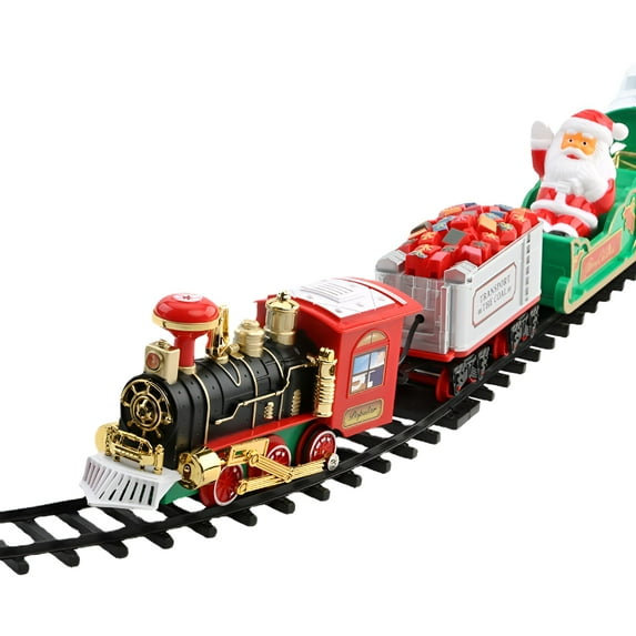 BESTSKY Holiday Train Toy Christmas Tree Decoration with Sound and ...