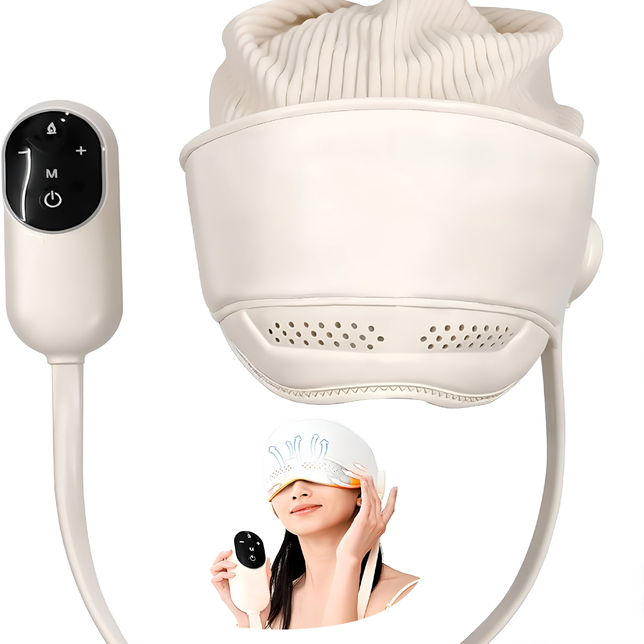 BESTSKY Hooded Head Massager&Eye Relaxation Device with Heat ...