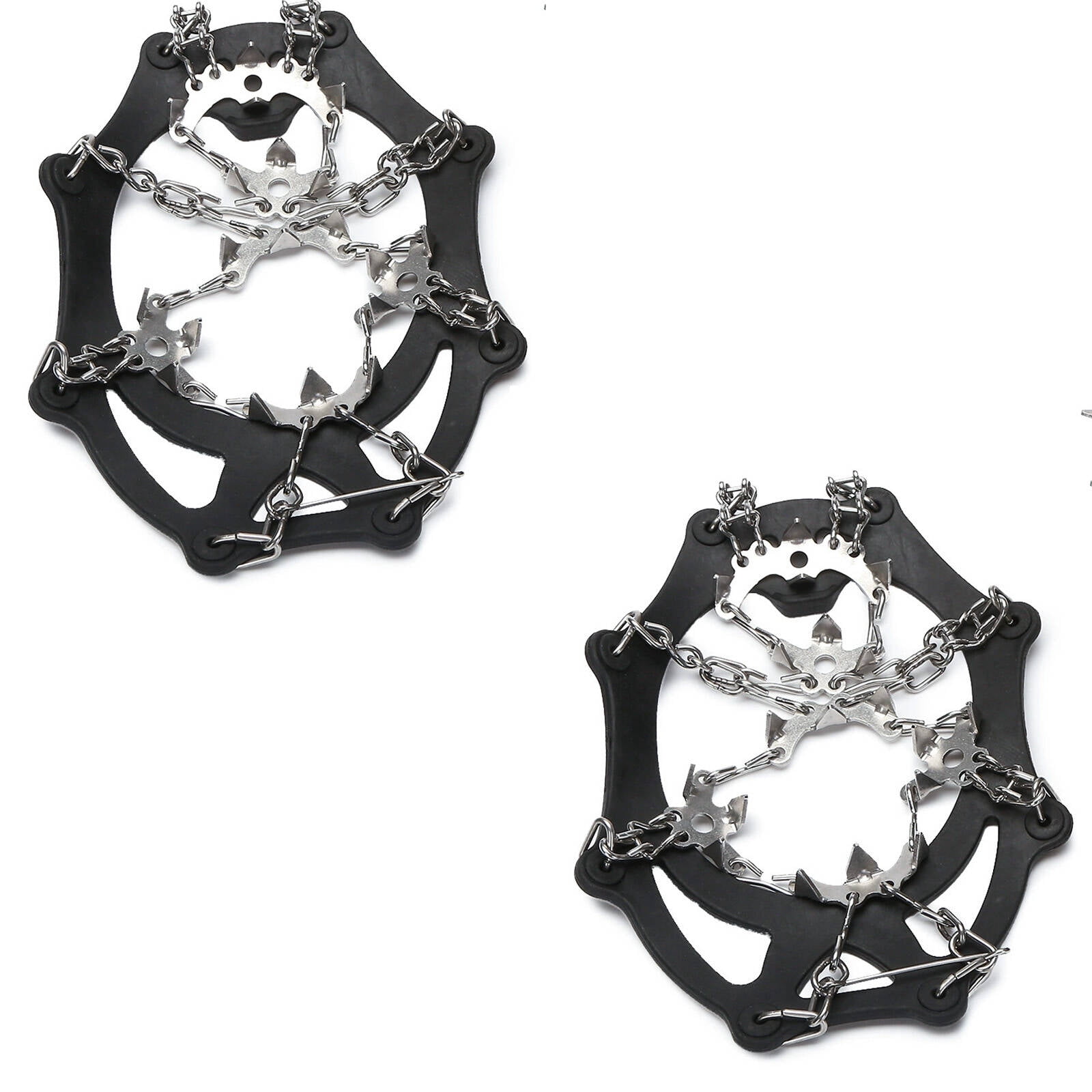 BESTSKY Ice Cleats for Shoes and Boots Robust Stainless Teeth Ice Shoes ...