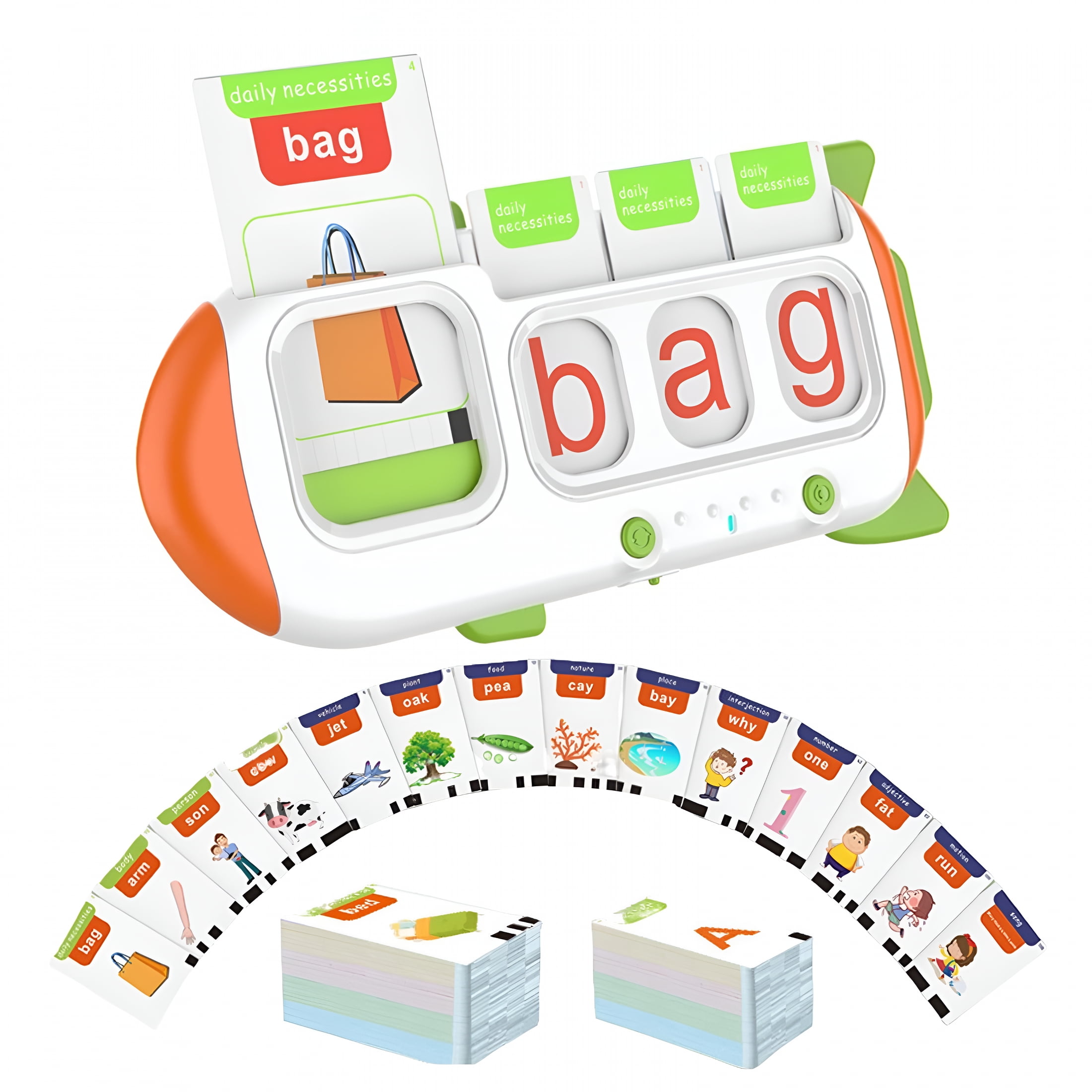 BESTSKY Interactive English Learning Card Reader with 112 Flashcards ...