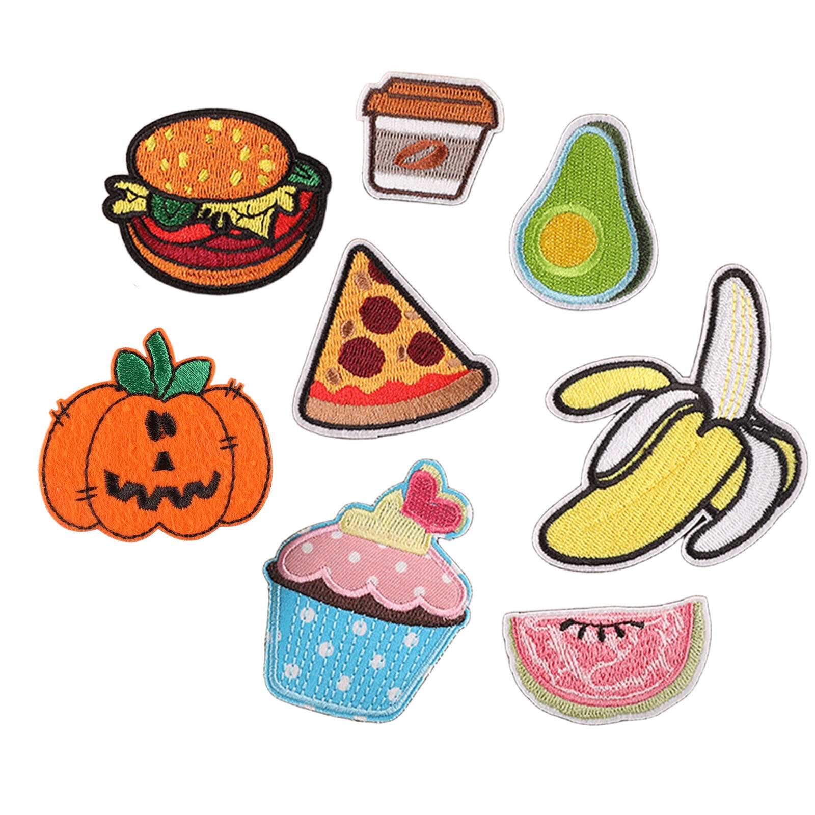 BESTSKY Iron On Patches,Colorful Fruit and Cake Patches for Clothes ...