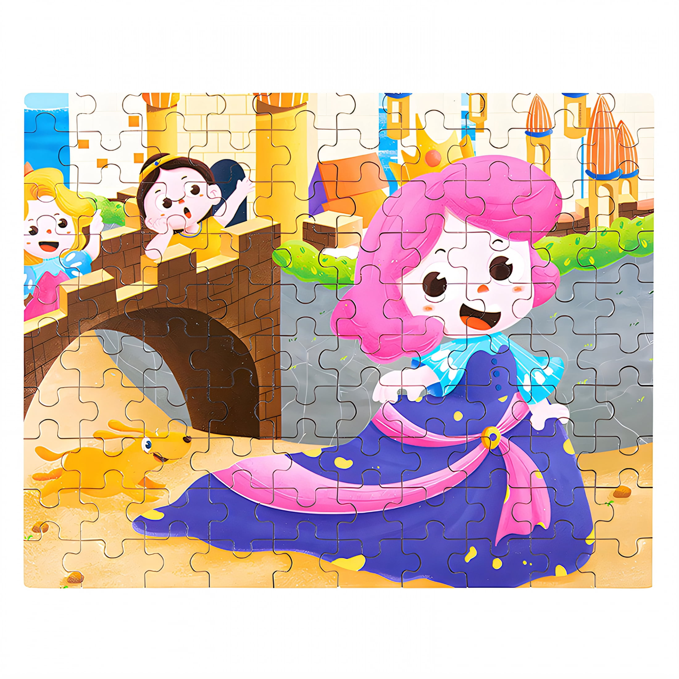 BESTSKY Jigsaw Puzzles,Boxed Puzzle Design 100 Piece Puzzles for Kids ...