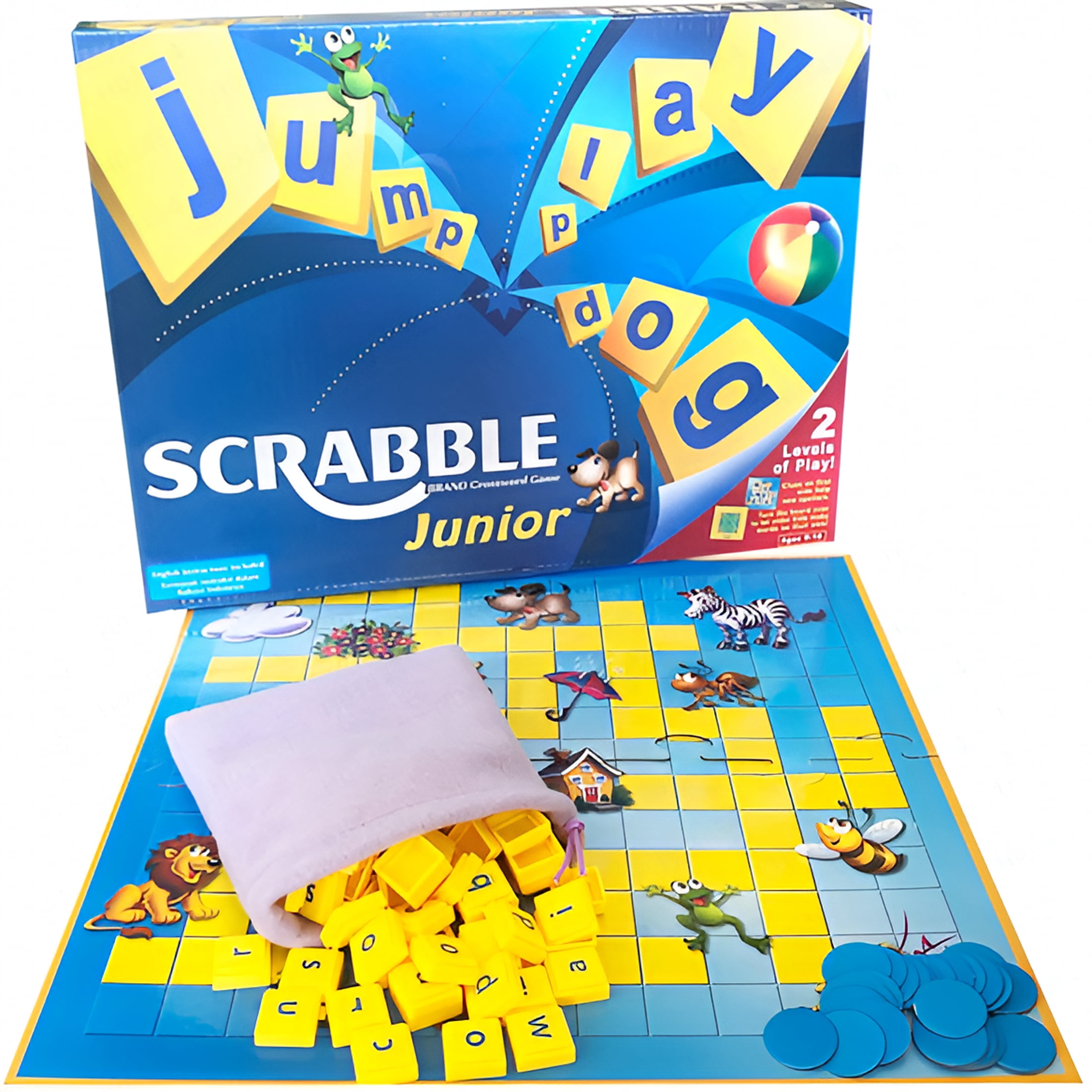 BESTSKY 2026 New Junior Word Game Deluxe Edition Letter Tiles Word Game ...