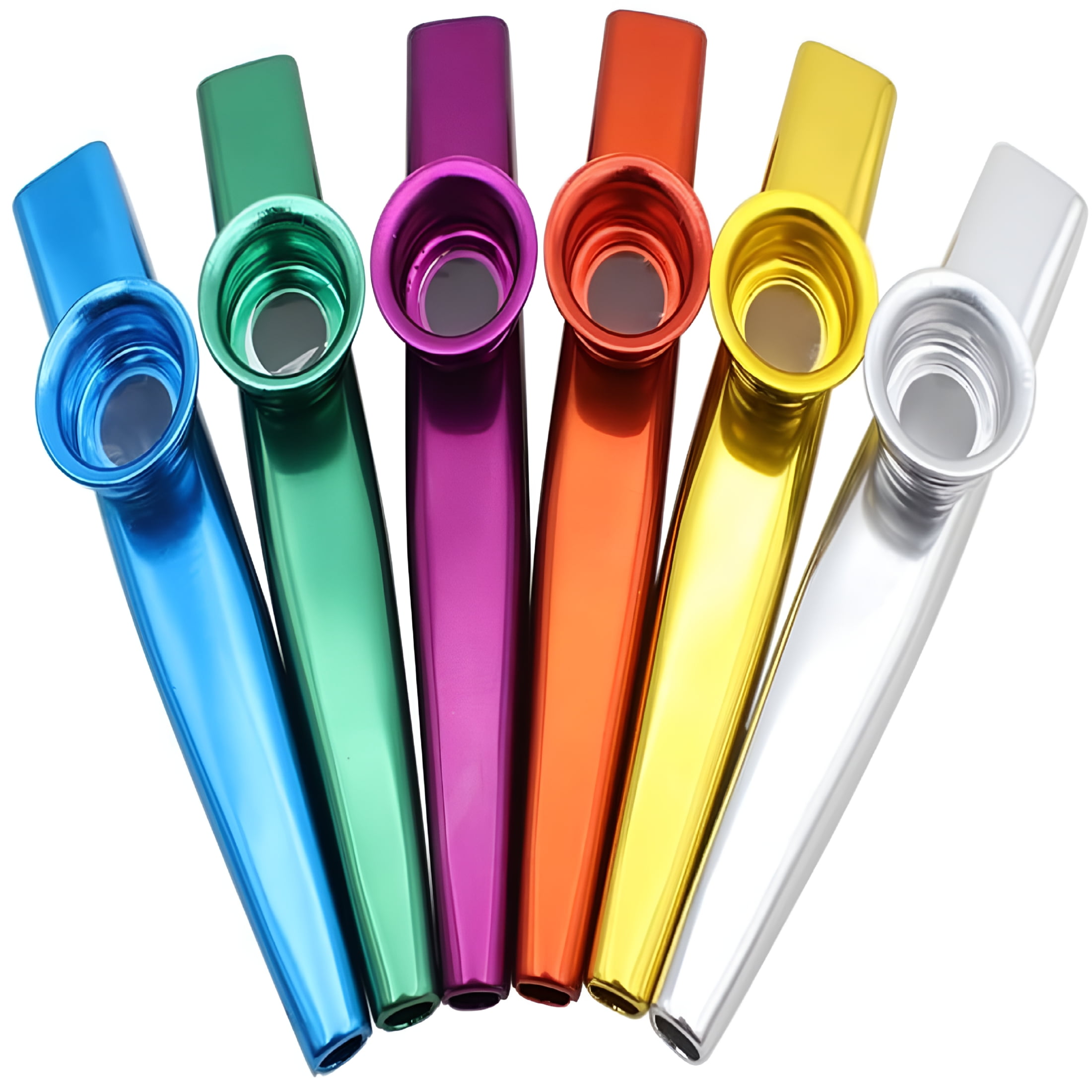 BESTSKY Kazoos Musical Instruments, 6 Different Colors of Metal Kazoos ...