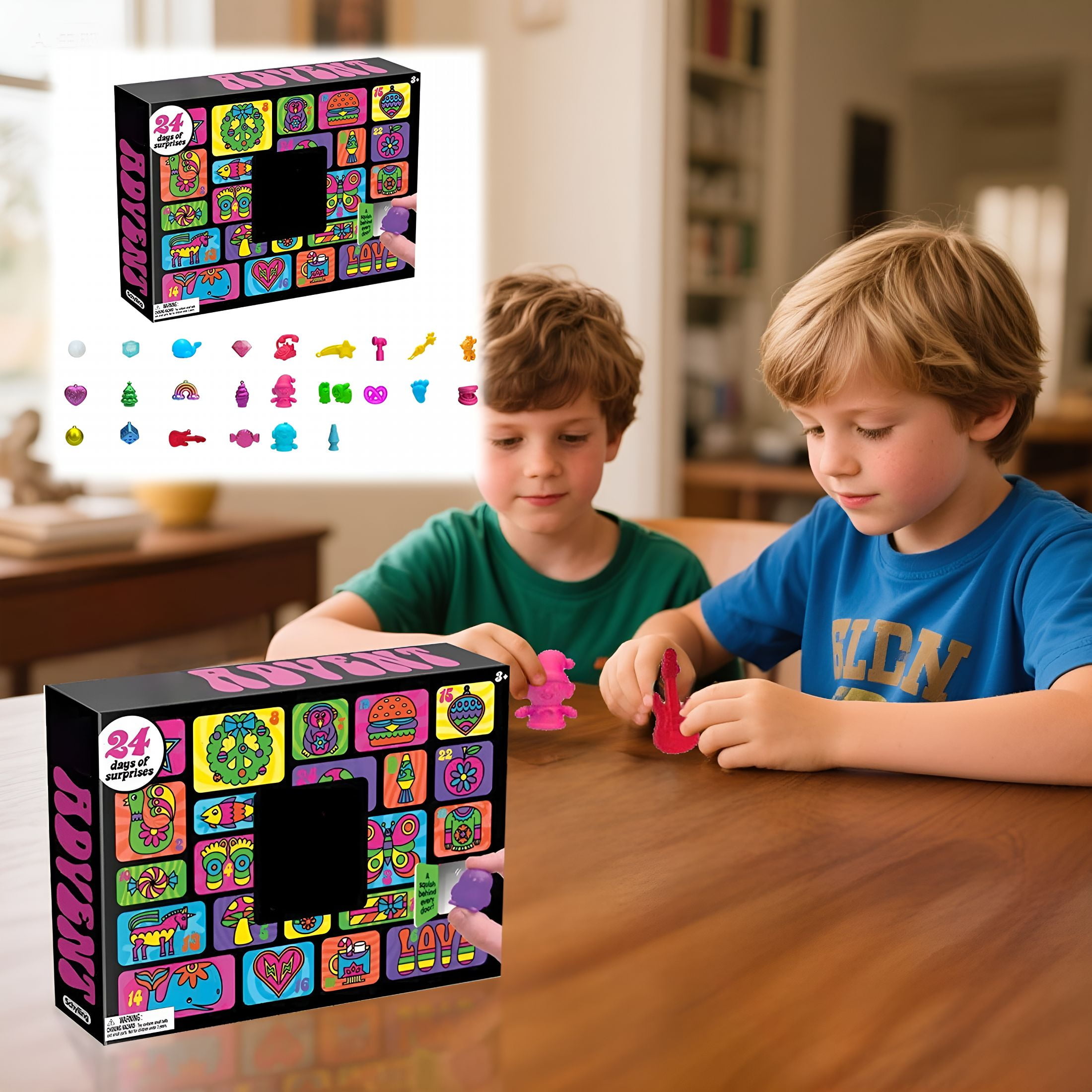 BESTSKY Kids Advent Calendar - 24 Day Sensory Play Countdown | Stress ...