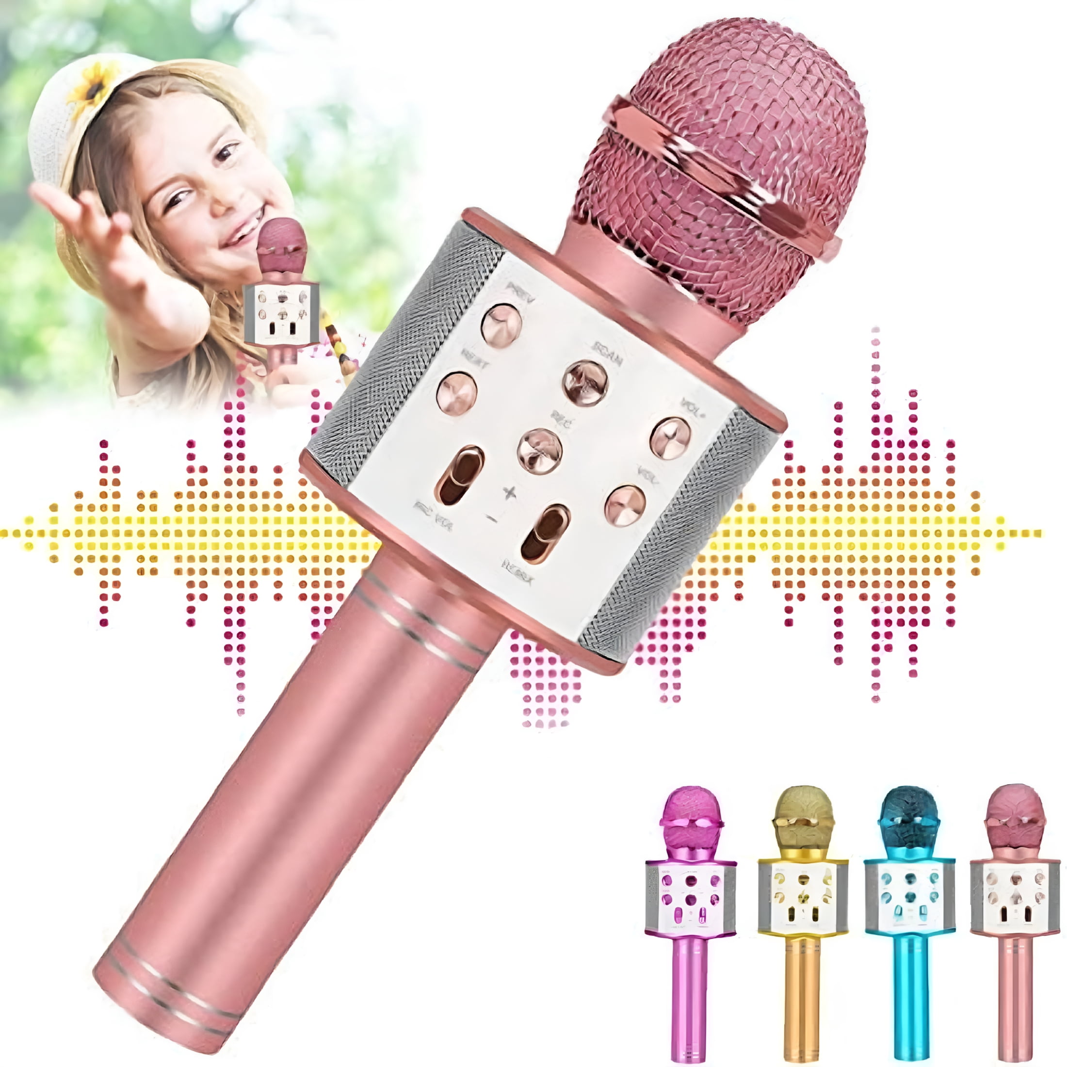 BESTSKY Kids Karaoke Microphone for Girl Gifts: Girl Toys for 3 4 5 6 7 ...