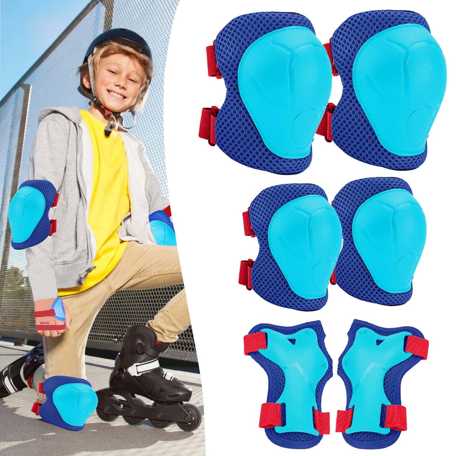 BESTSKY Kids Knee Pads and Elbow Pads Set,Breathable Top Toddlers ...
