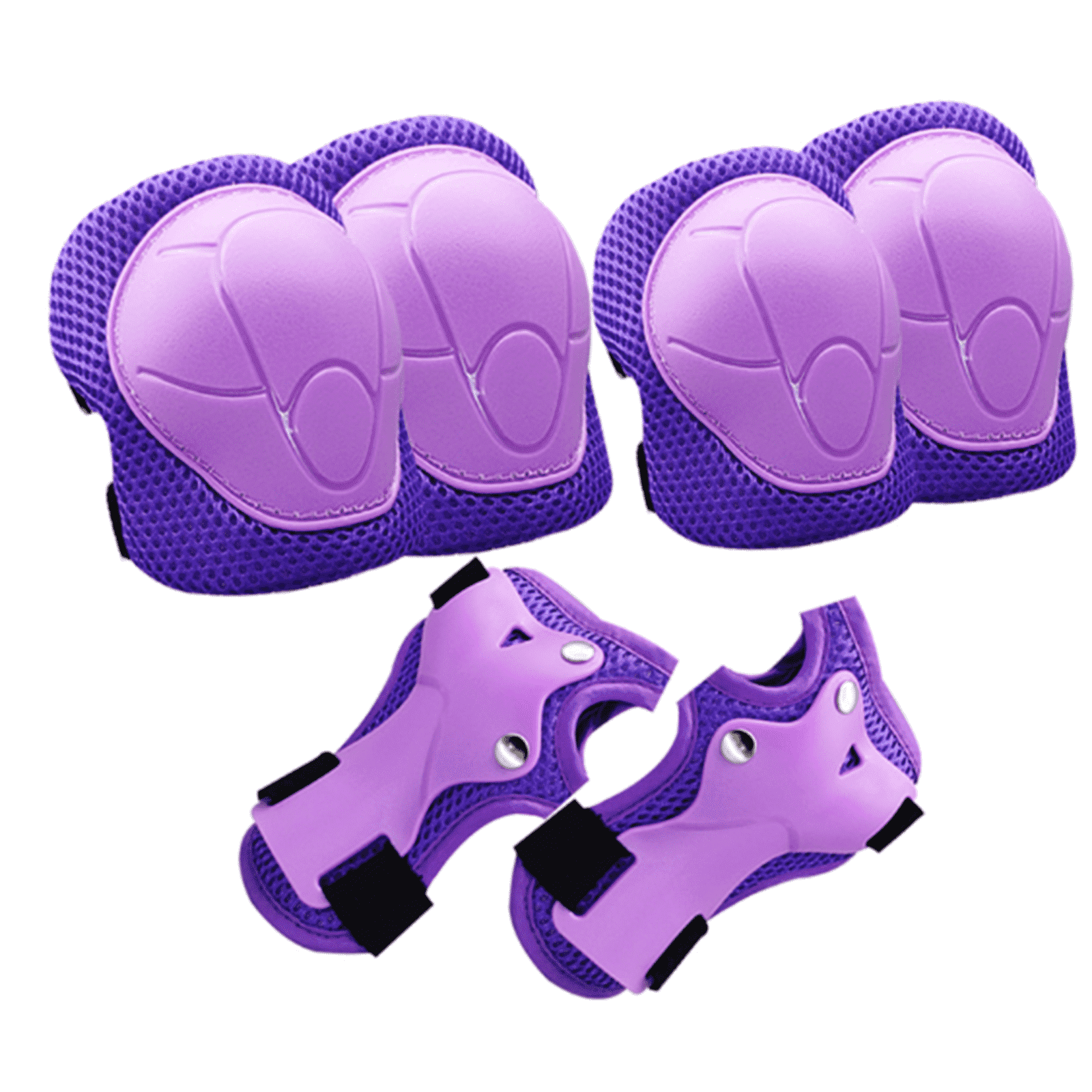 BESTSKY 6 in 1 Kids Knee Pads and Elbow Pads Set,Premium PE Shell ...