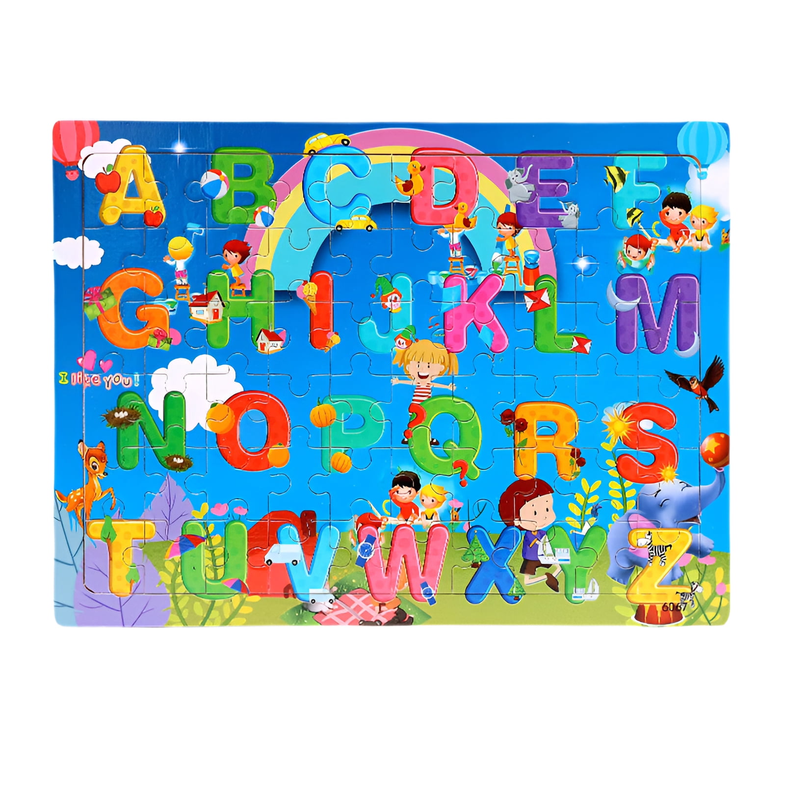 BESTSKY Kids Puzzles Ages 3-5,Fun Cartoon Animals Wooden Puzzles for ...