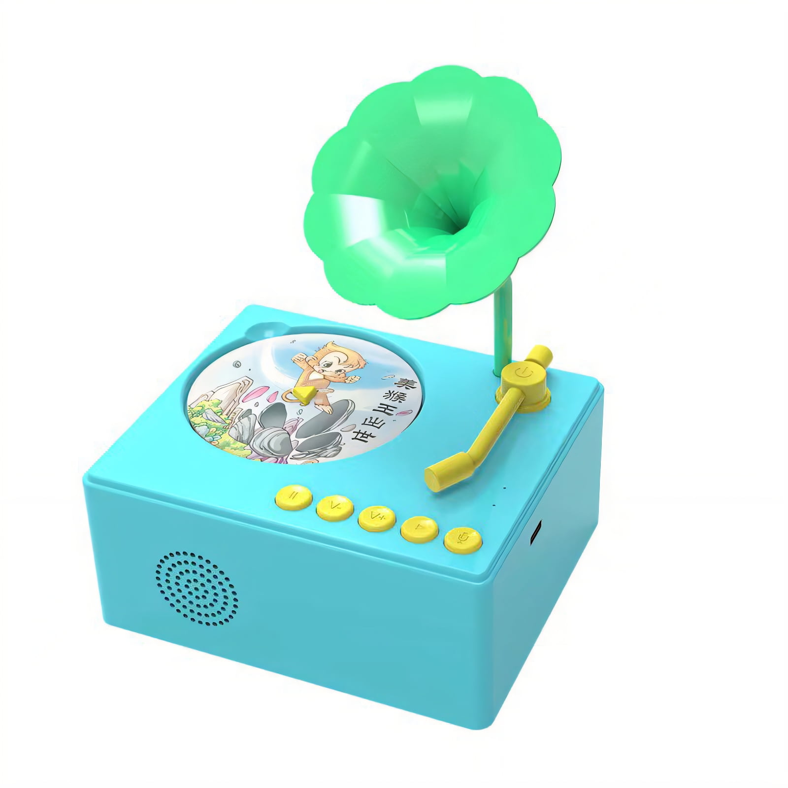 BESTSKY Kids Record Player,Interactive Sound Features Record Player,Fun ...