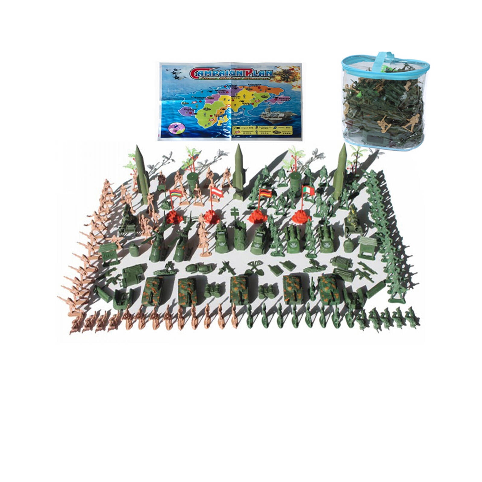 BESTSKY Kids Toys Friendly Abs Plastic Toy Soldiers Realistic Model ...