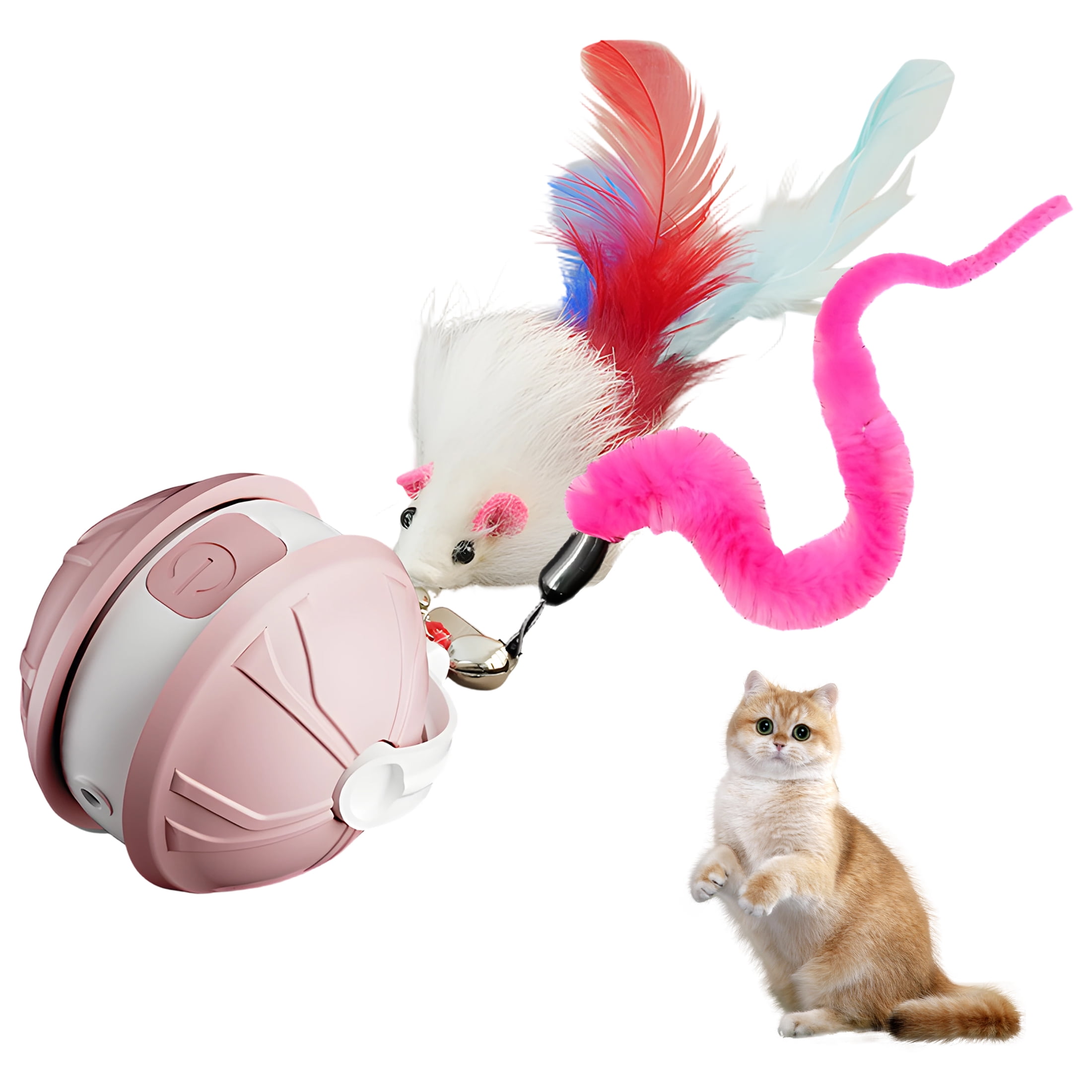 BESTSKY Kitten Toys for Indoor Kittens with Laser & Feather Accessories ...