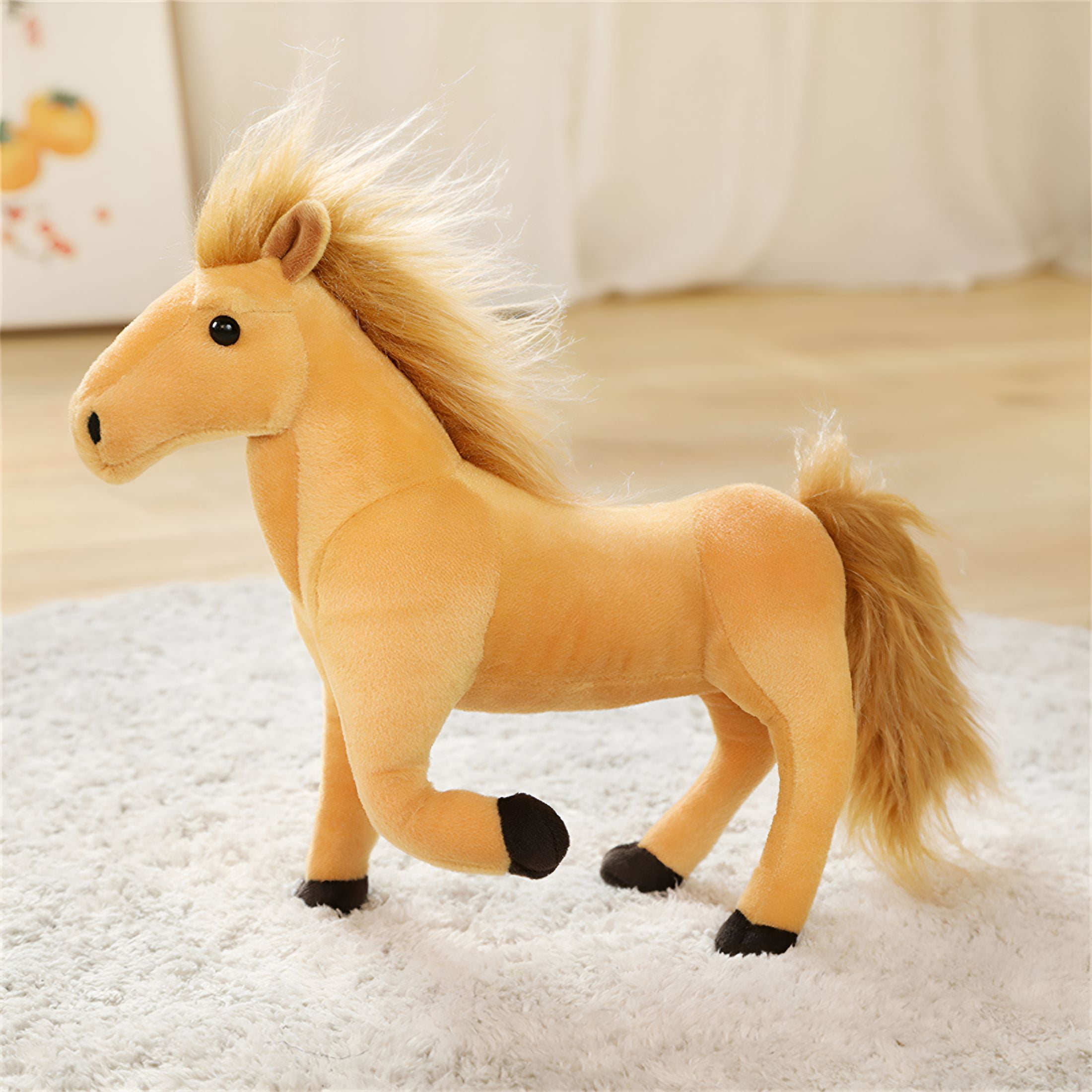 BESTSKY Large Horse Plush Stuffed Animal,Big Horse Plush Toy,Brown ...