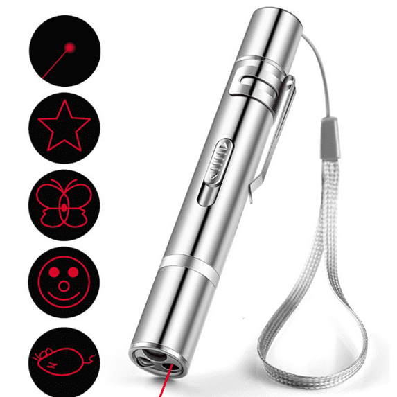 BESTSKY Laser Pointer for Cats,Multi-pattern Interactive Cat Laser Toy,USB Rechargeable Laser ...