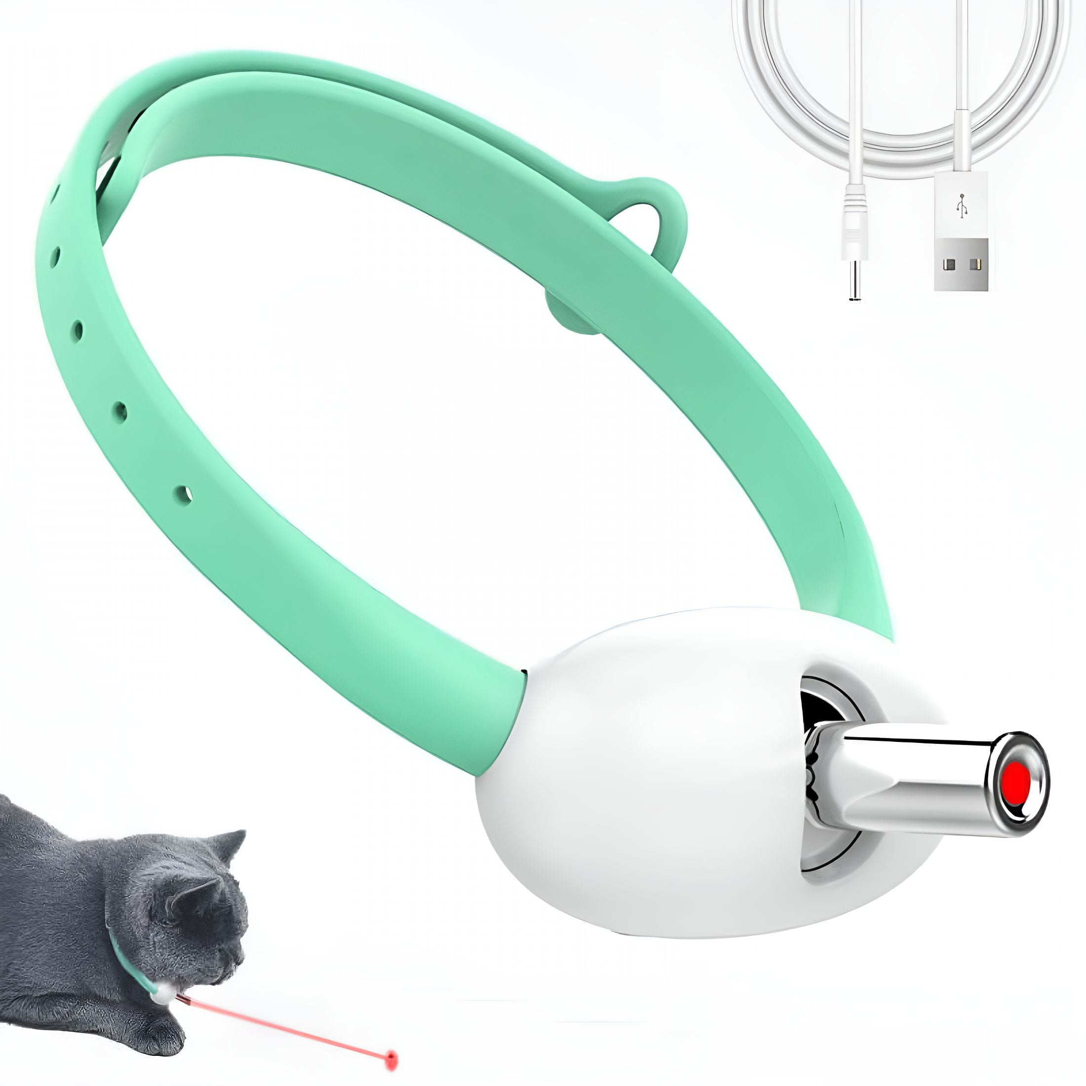 BESTSKY Laser Pointer Collar for Cats, Wearable Automatic Cat Laser ...