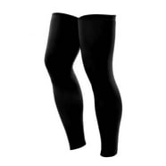 2 Pairs Compression Leg Sleeve Full Length Leg Sleeves Sports Cycling ...