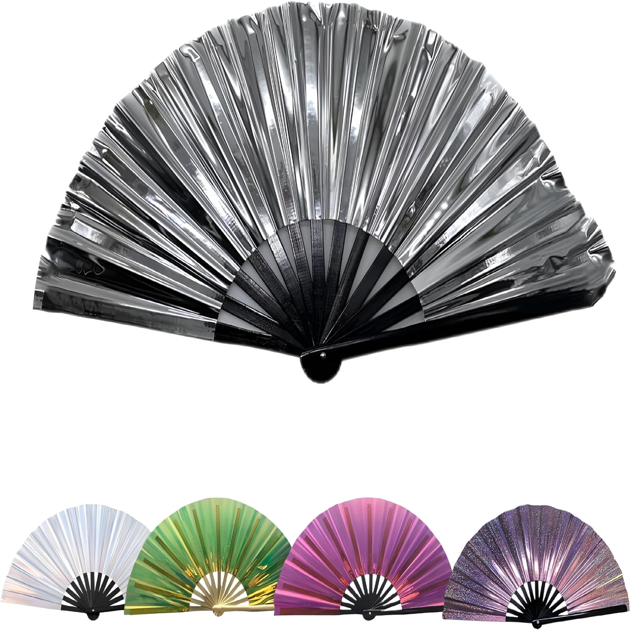 BESTSKY Line Dance Popping Fan, Pop Line Dance Handheld Folding Fan ...