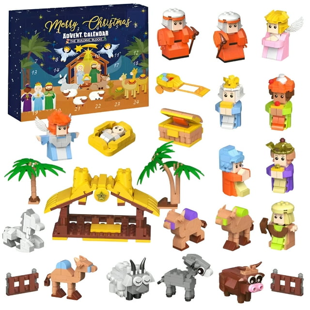 BESTSKY Little People Advent Calendar 2025,Nativity Advent Calendar ...