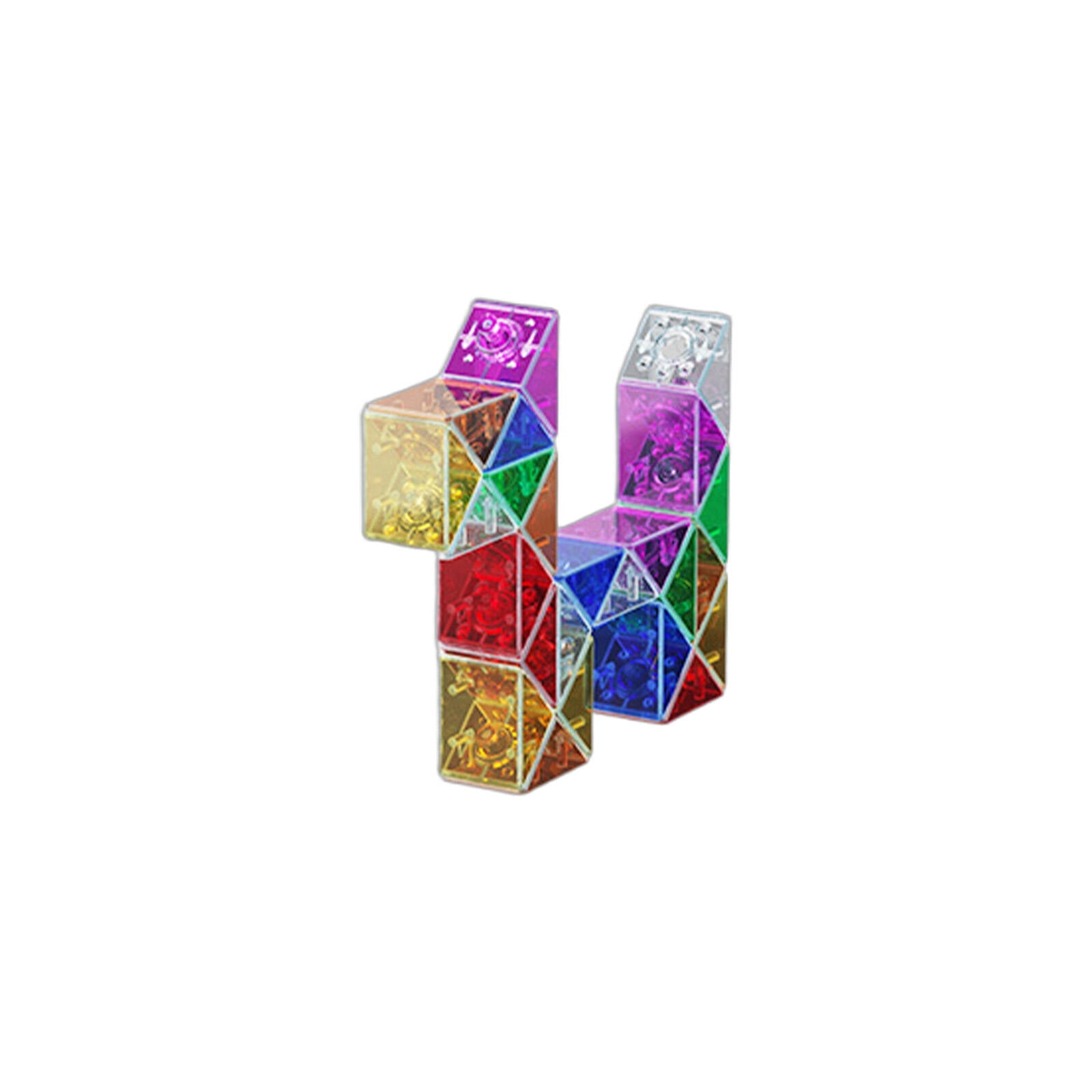 BESTSKY Magic Cube,Birch Egg Structure Wedges Magic Snake Cube,Elastic ...