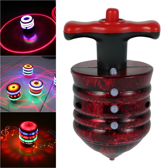 Colorful Light Up Gyroscope Toys and Spinning Tops for Kids and Adults