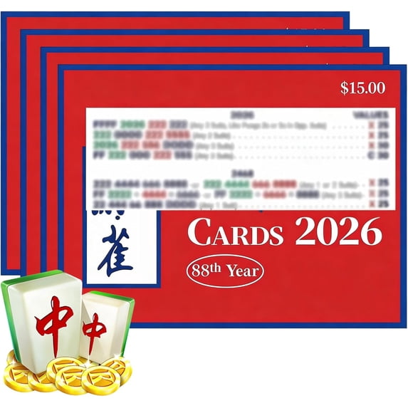 BESTSKY Mahjong Cards, Mah Jong Cards American mahjong tile set - Large ...