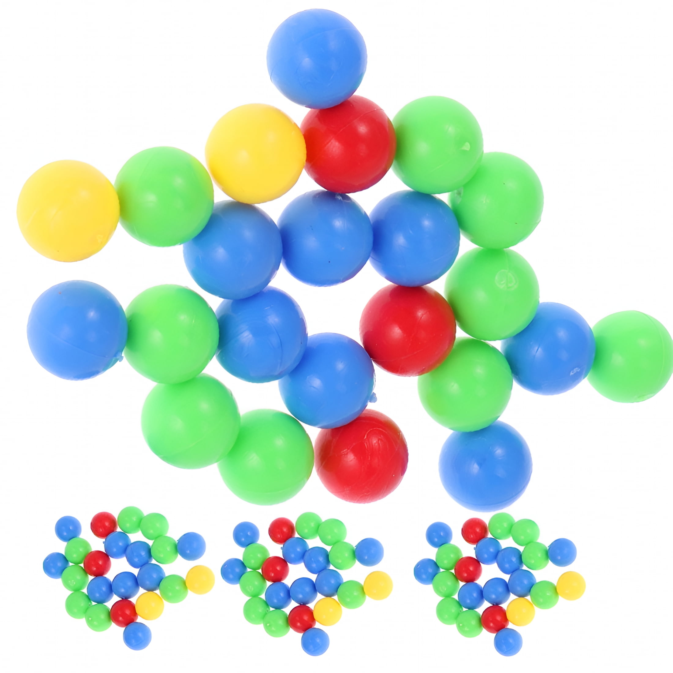 BESTSKY Marble Round for Table Game Replacement Marbles 96Pcs Assorted ...