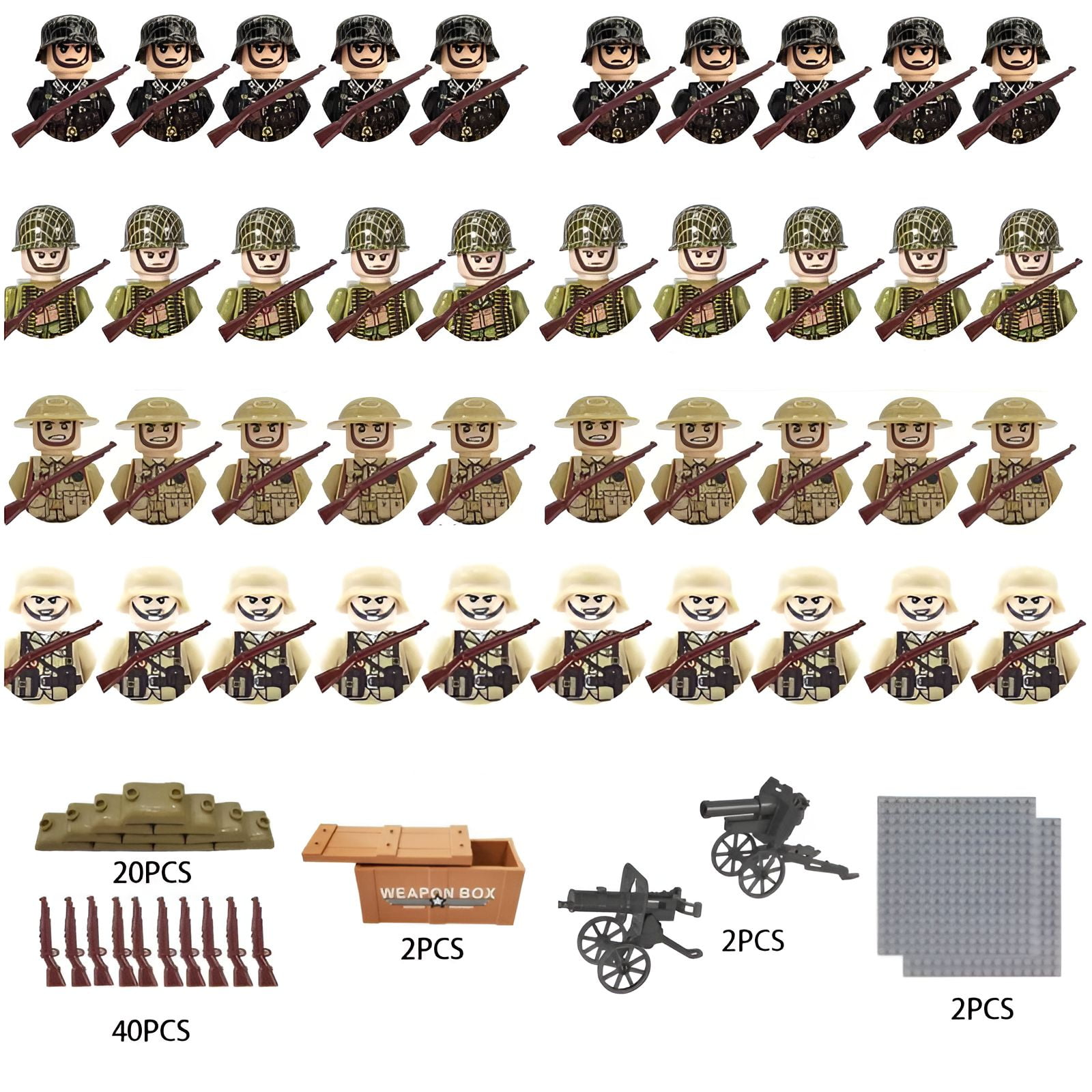 BESTSKY Military Toys,Soldier Models Army Toys,Iconic Figures Army Men ...