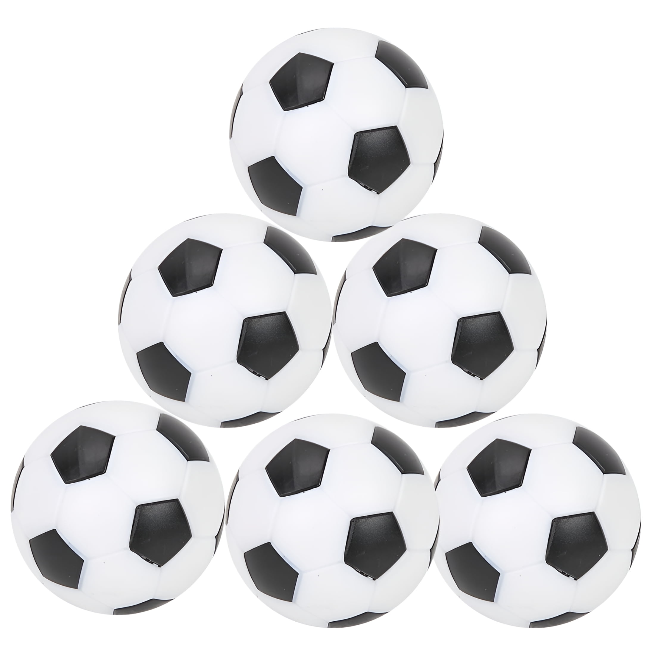 BESTSKY Mini Plastic Soccer Balls Replacement Set - 6pcs Black & White ...