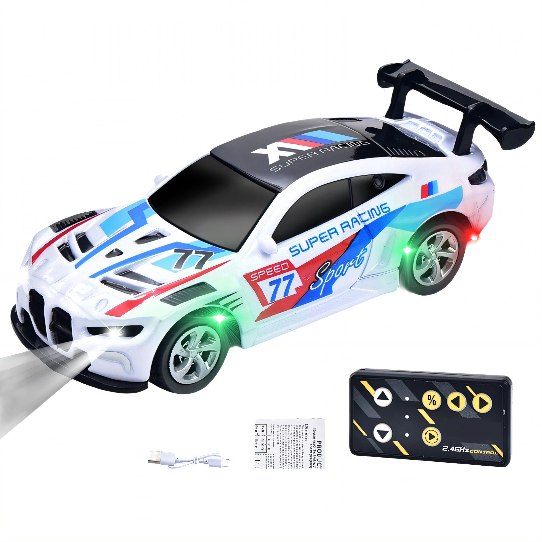 BESTSKY Mini Rc Car,Alloy Mini Rc Drift Car,3.1*8*2.7Cm Carros De ...