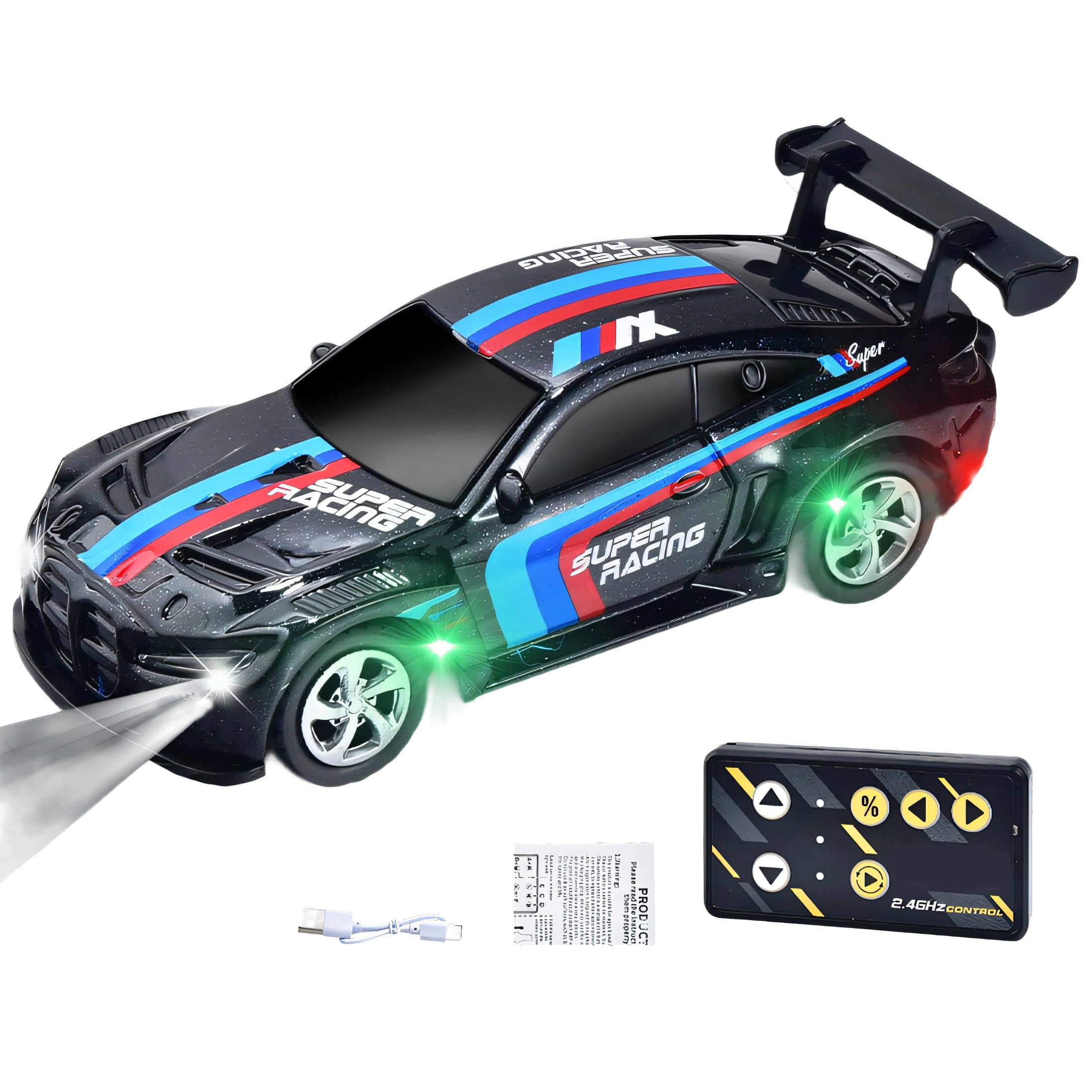 BESTSKY Mini Rc Car,Alloy Fast Car,3.1*8*2.7Cm Rc Drift Car - Walmart.com