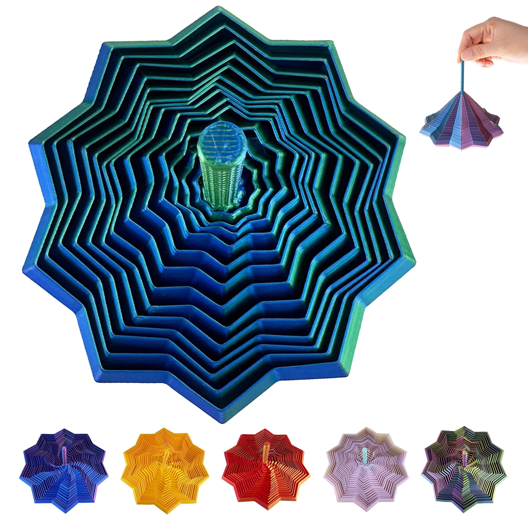 CYFW Mini Sensory Fidget Star,3D Printed Fidgets Sensory Items for ...