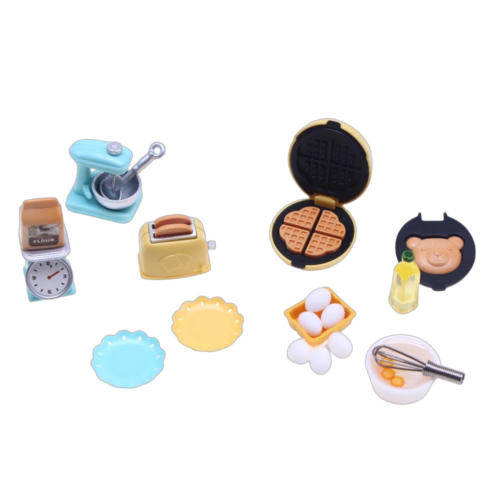 BESTSKY Miniature Dollhouse Kitchen Set Mini Kitchen Set Mini House ...