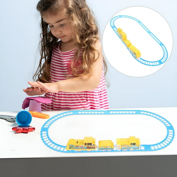 BESTSKY Model Train Set Electric Train Toy for Kids with Tracks ...