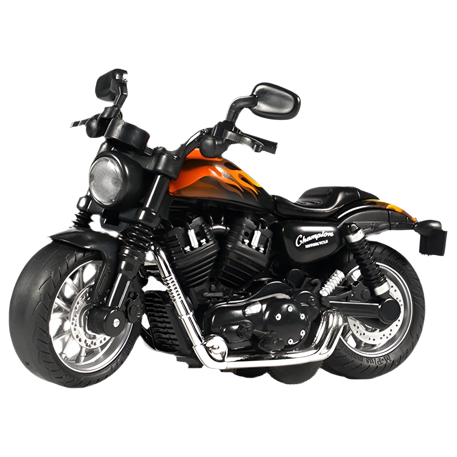 BESTSKY Motorcycle Toy,Alloy Body Texture Pull Back Cars,Realistic ...