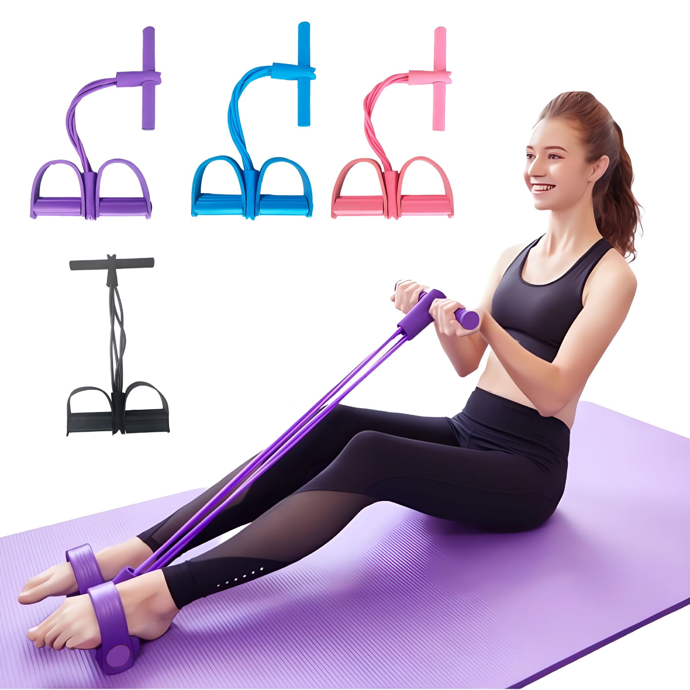 BESTSKY Multifunction Tension Rope, 6-Tube Elastic Yoga Pedal Puller ...